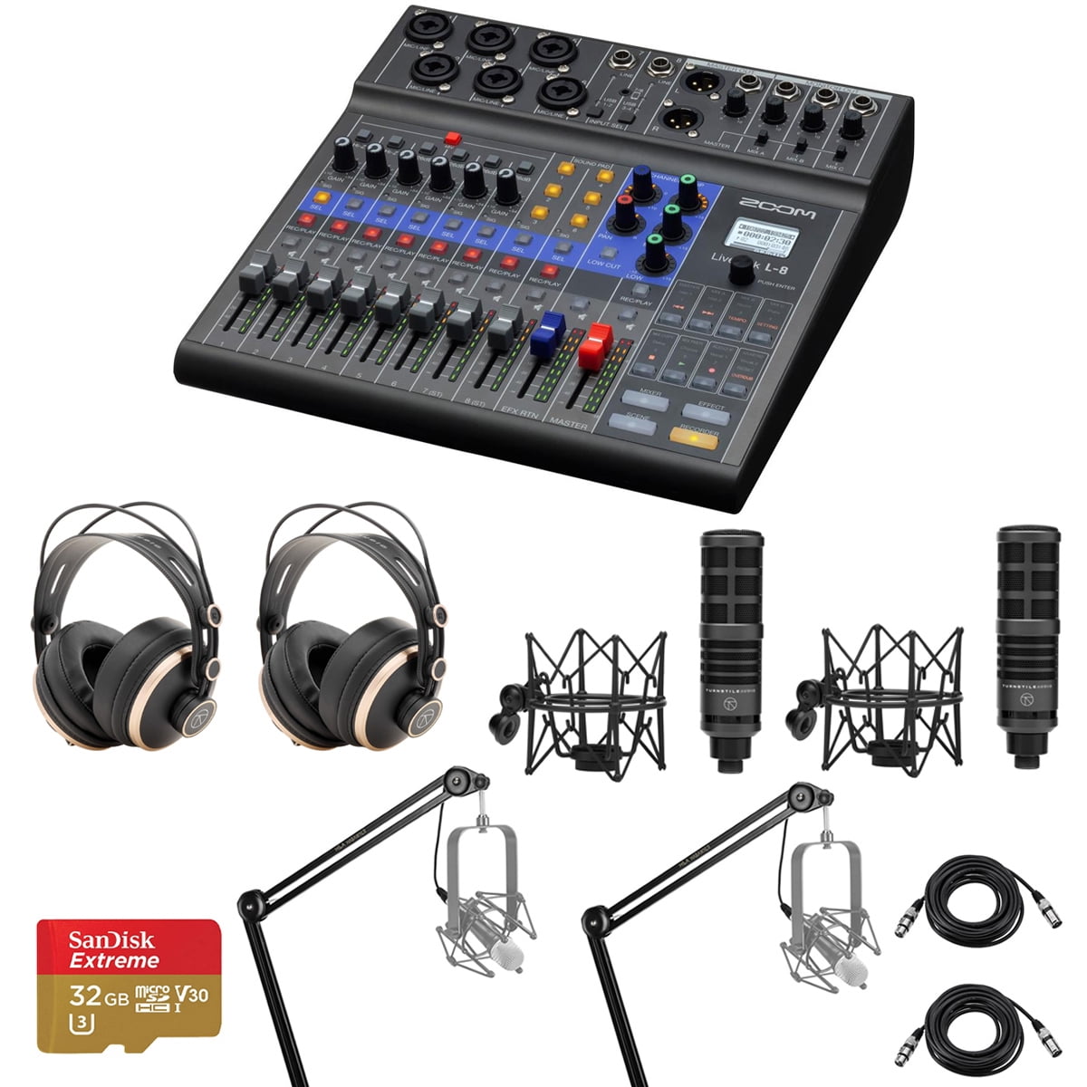 Zoom LiveTrak L-8 Portable 8-Channel Digital Mixer and Multitrack ...