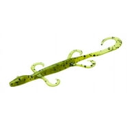 Zoom Lizard Fishing Bait, Junebug Chartreuse, 6”, 9-pack, Hard Baits ...