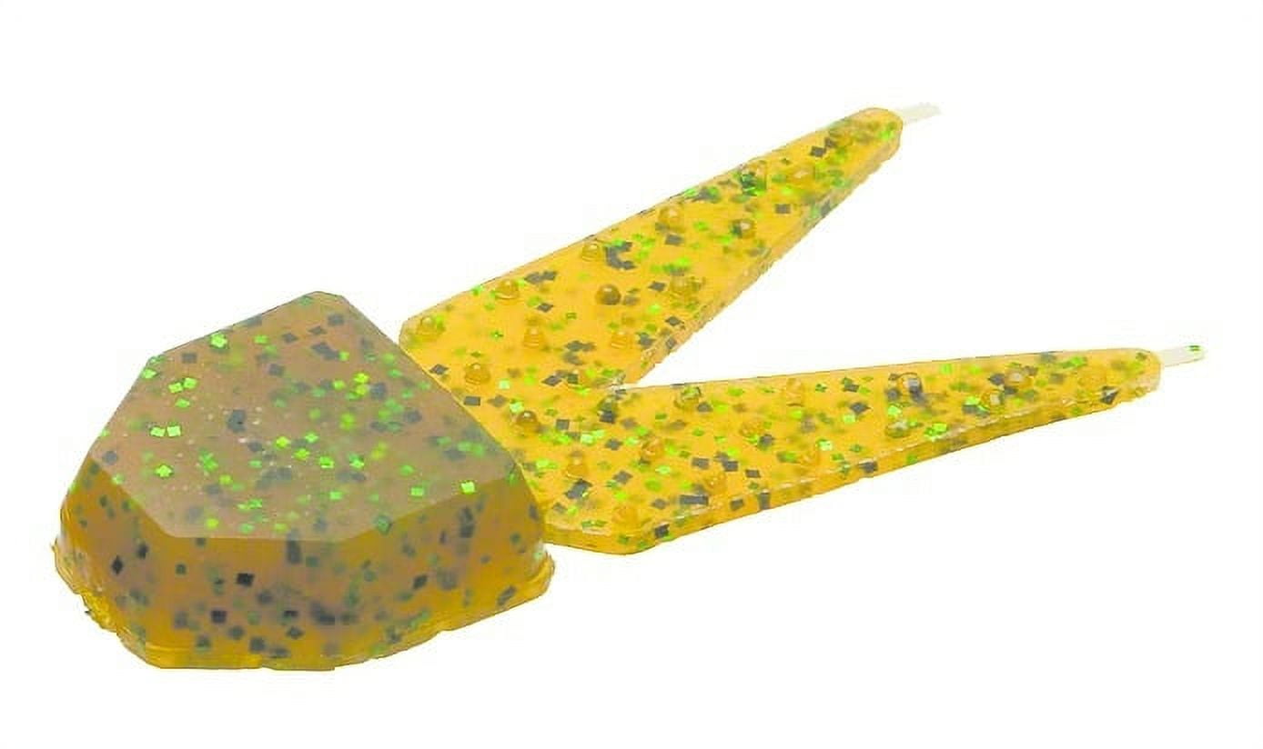 Zoom Small Salty Chunk Root Beer Pepper Green Soft Plastic Jig Trailer ...