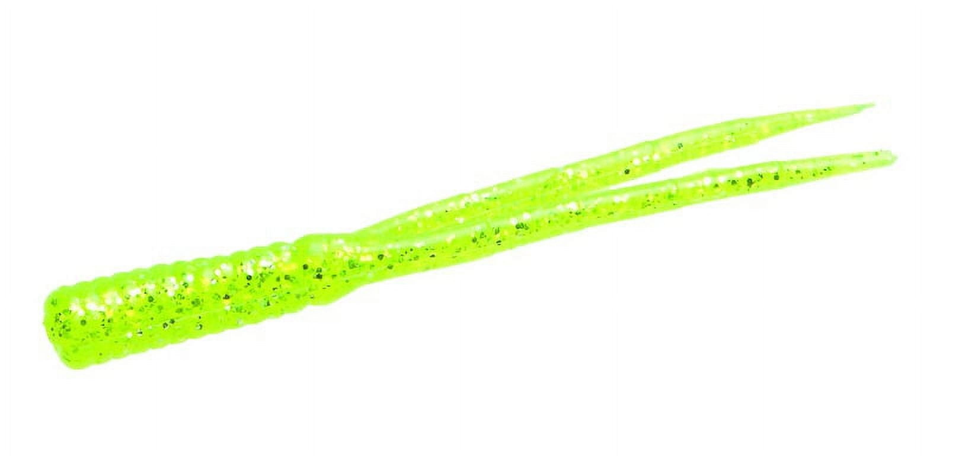 Zoom Split Tail Trailer 4'' Chartreuse Glitter 20pk - Walmart.com