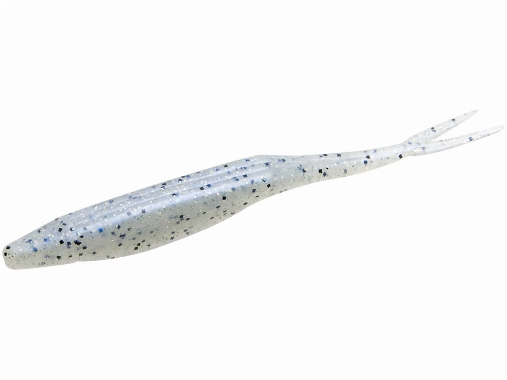 Zoom Super Fluke 5" Blue/Pearl Hologram Fishing Lures for Bass, 10 ...