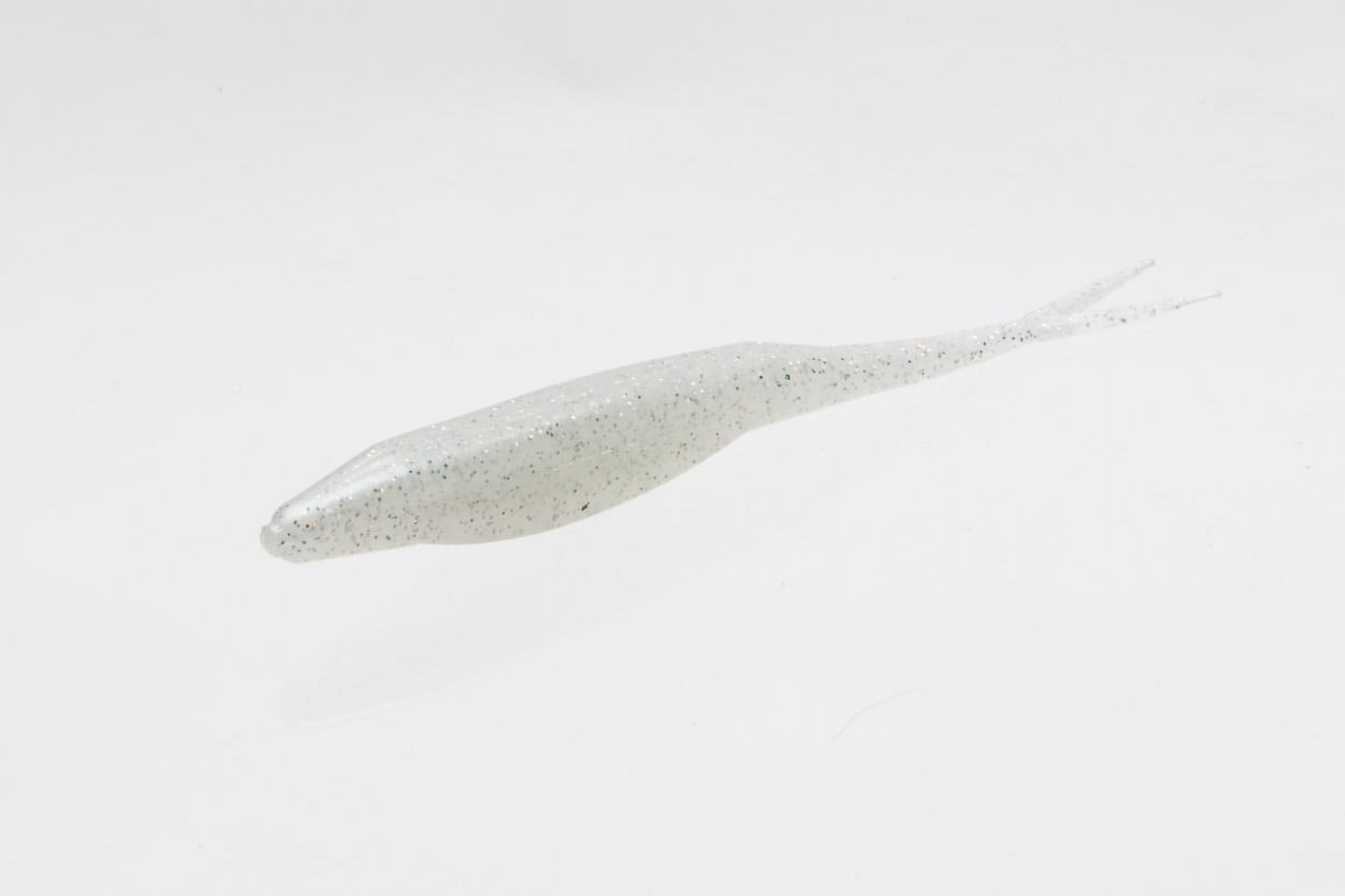Zoom, Soft Plastic Bait, 5.25'' Super Fluke Silver Rainbow, Deep belly ...