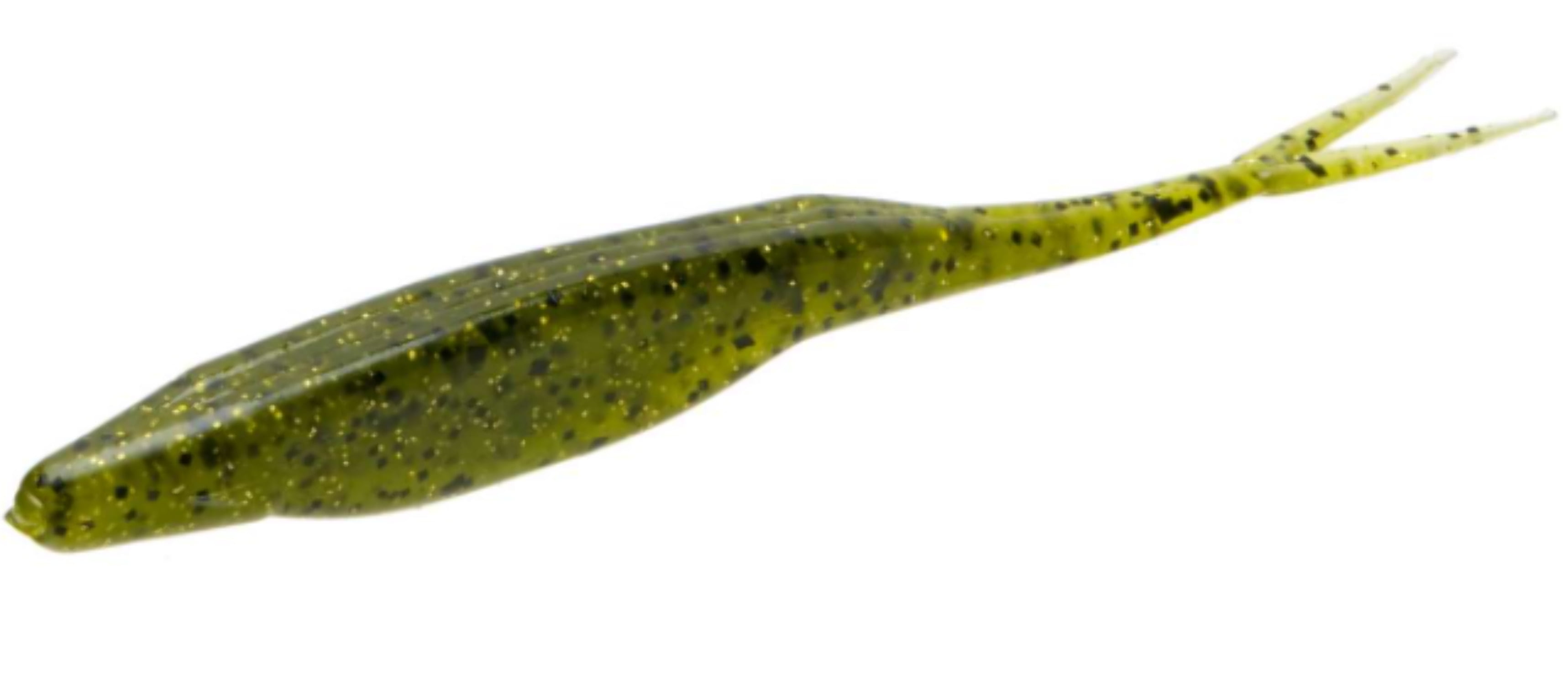 Zoom Super Fluke 5'' Watermelon Gold Glitter 10pk - Walmart.com