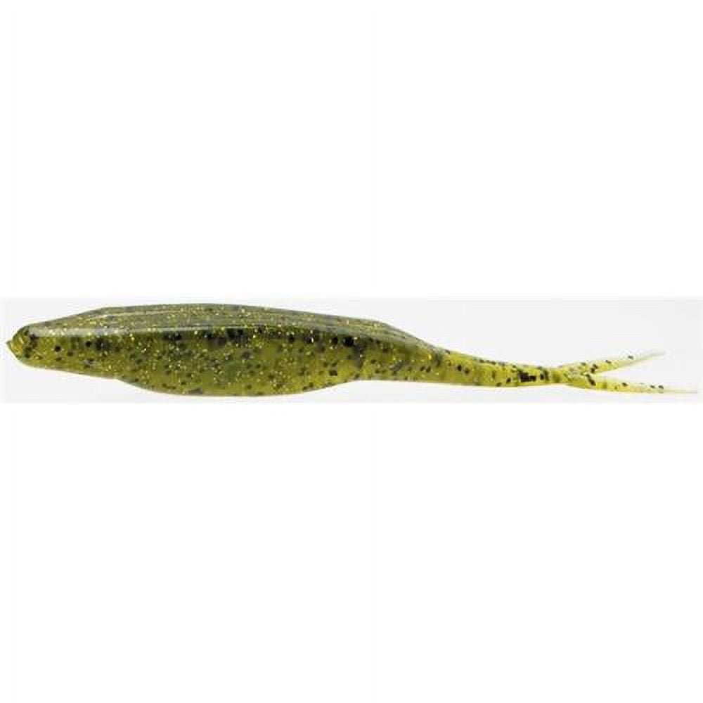 Zoom Super Fluke 5'' Watermelon Gold Glitter 10pk - Walmart.com
