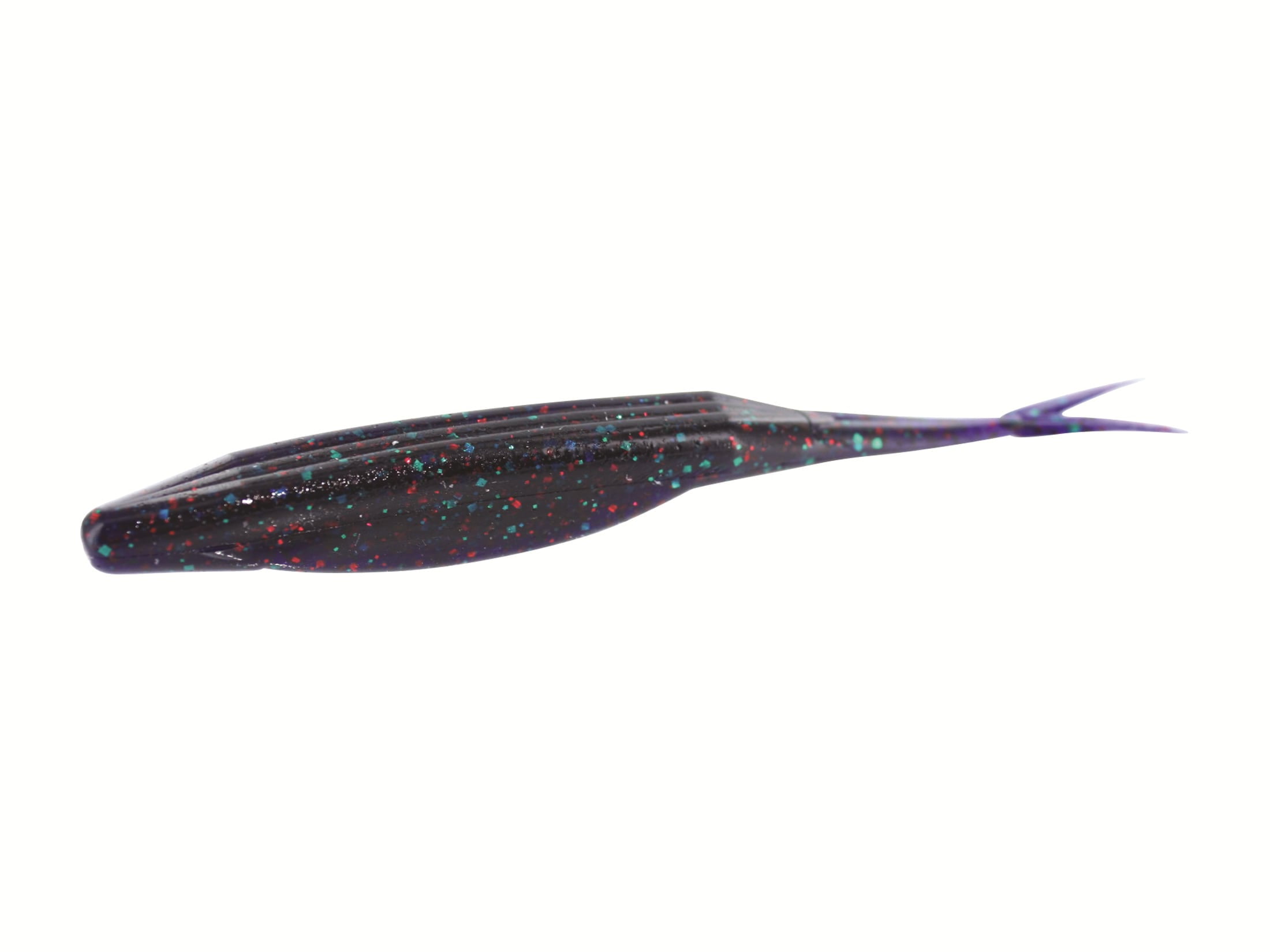 Zoom Super Fluke Baitfish Imitator, 10 Pack, 5.25in, Junebug Red ...