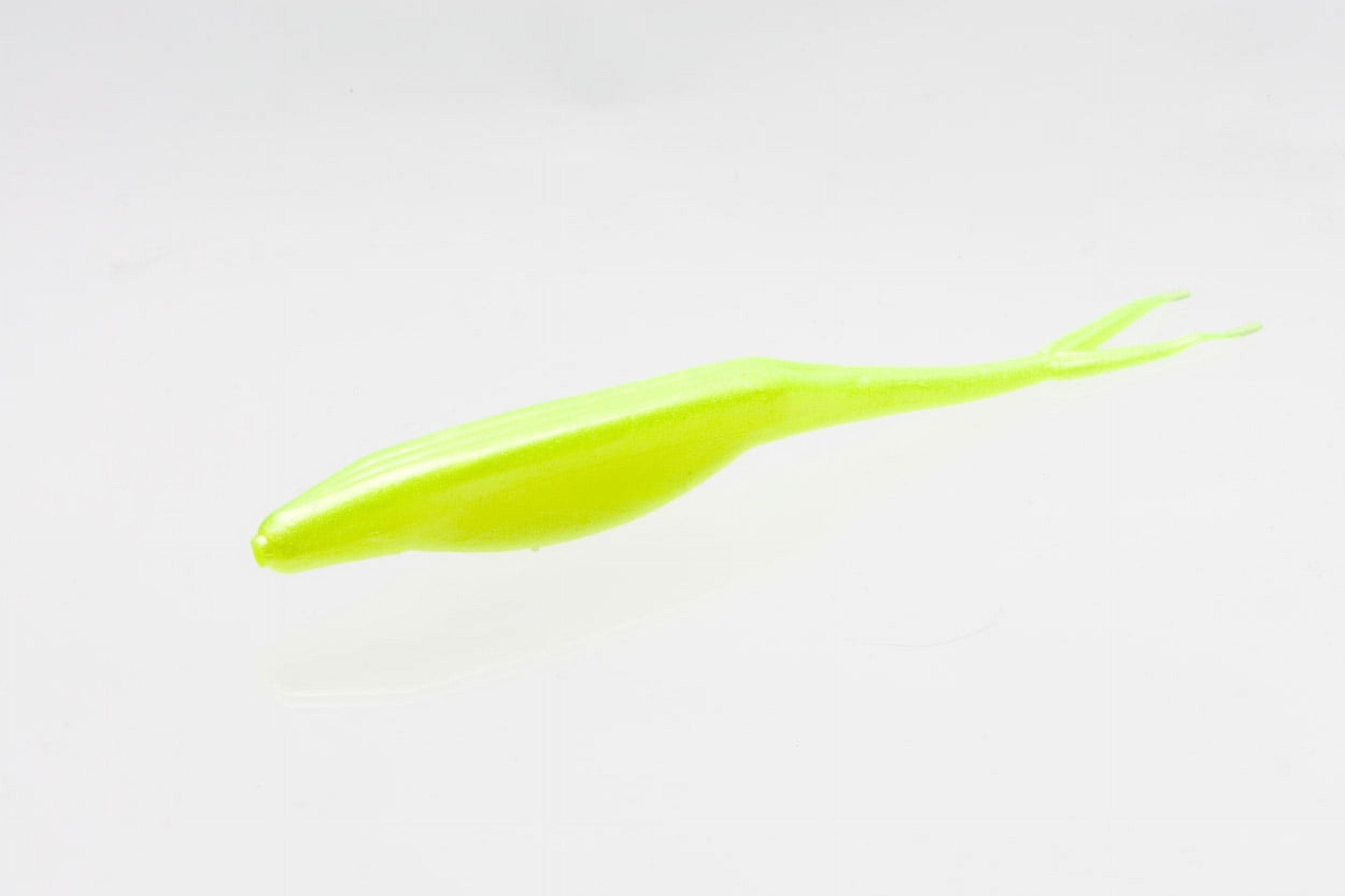 Zoom Super Fluke Freshwater Fishing Soft Bait, Chartreuse Pearl, 5 1/4 ...