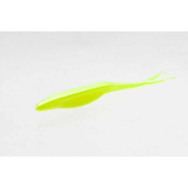 Zoom Super Fluke Freshwater Fishing Soft Bait, Chartreuse Pearl, 5 1/4 ...