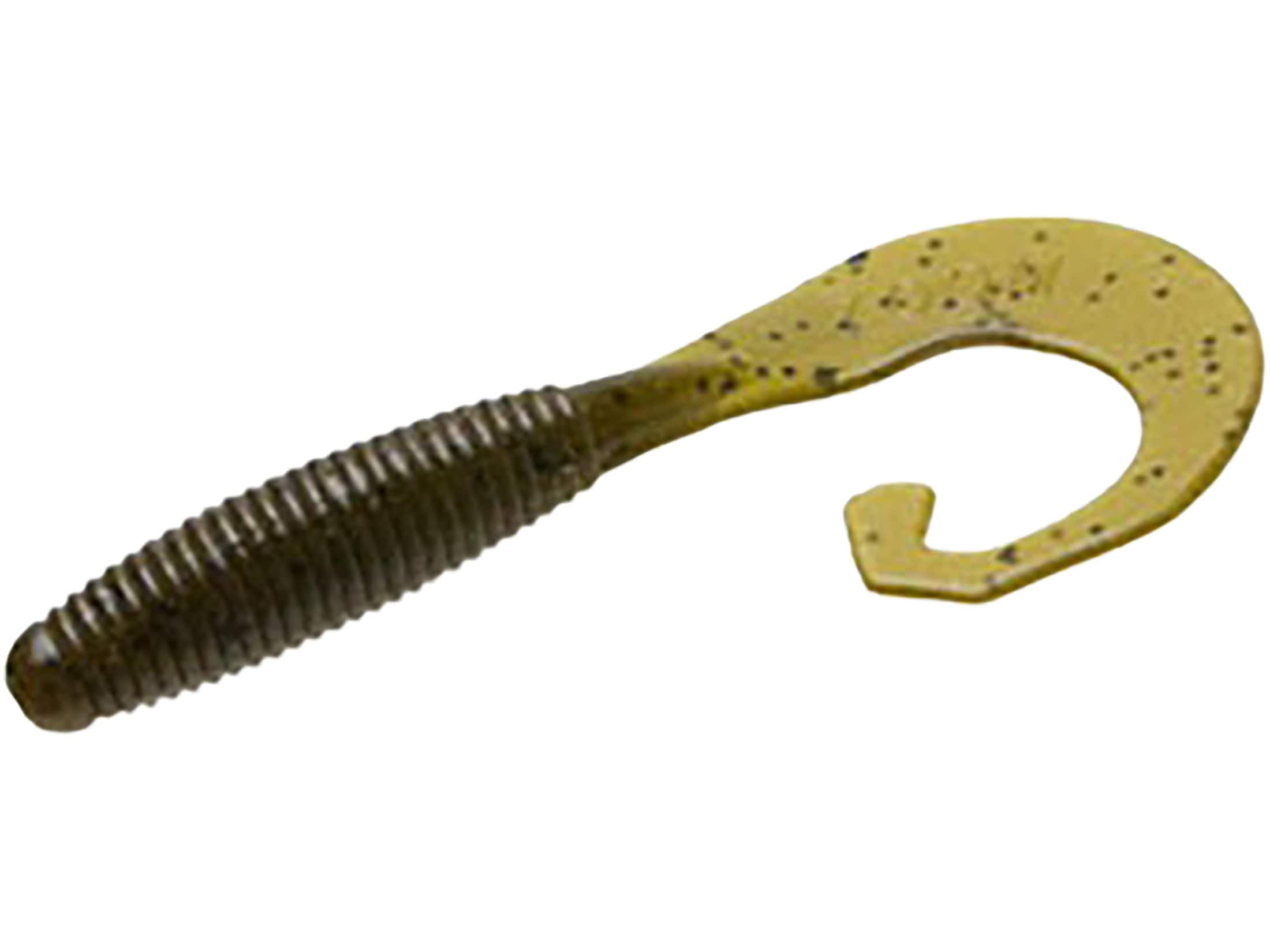Zoom Tab Tail Grub 4'' Green Pumpkin 10pk - Walmart.com