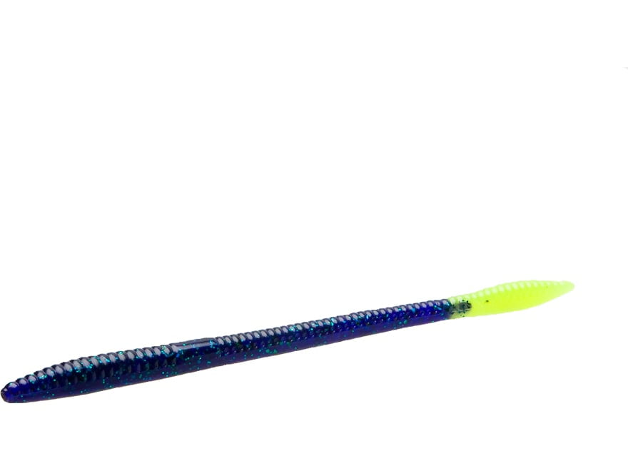 Zoom Trick Worm 6.5'' Junebug/Chartreuse 20pk - Walmart.com