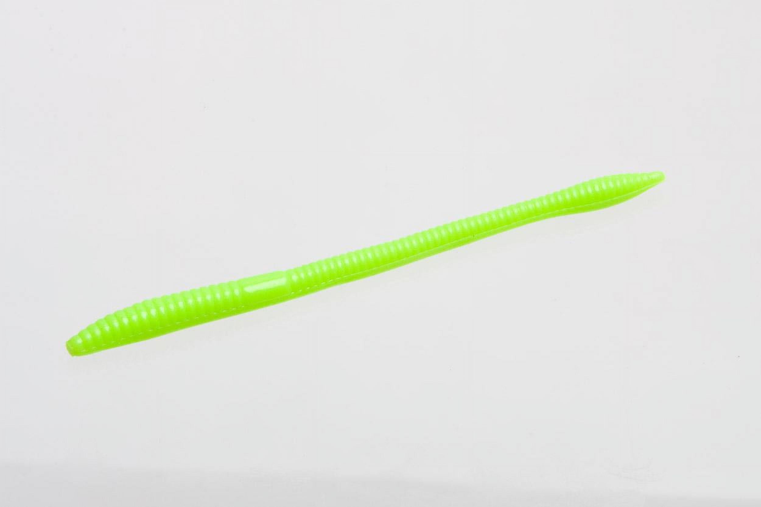 Zoom Trick Worm Limetreuse 6.5" Soft Plastic Worm - Walmart.com
