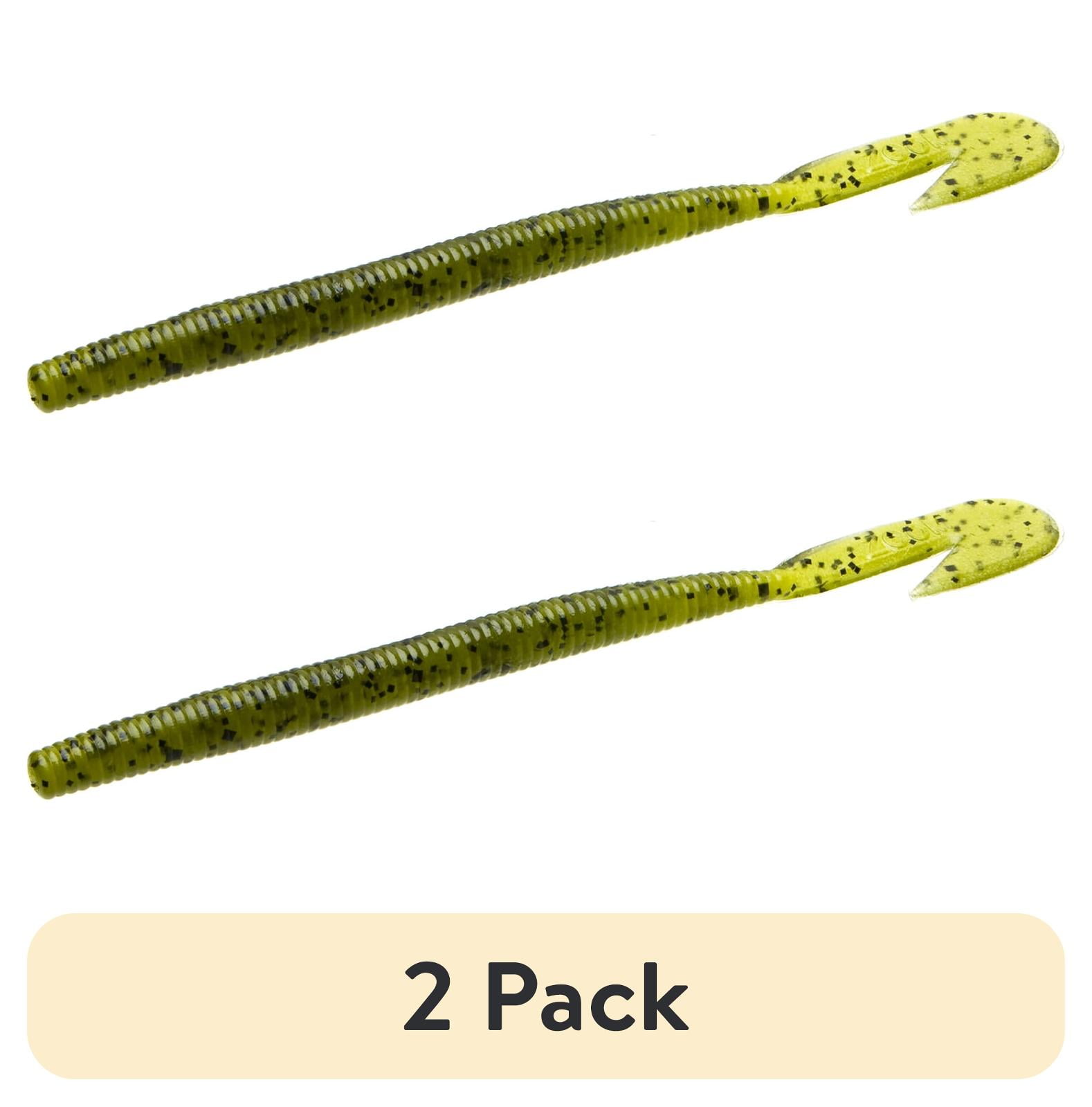 (2 pack) Zoom U-V Speed Worm 6'' Watermelon Seed 15pk - Walmart.com
