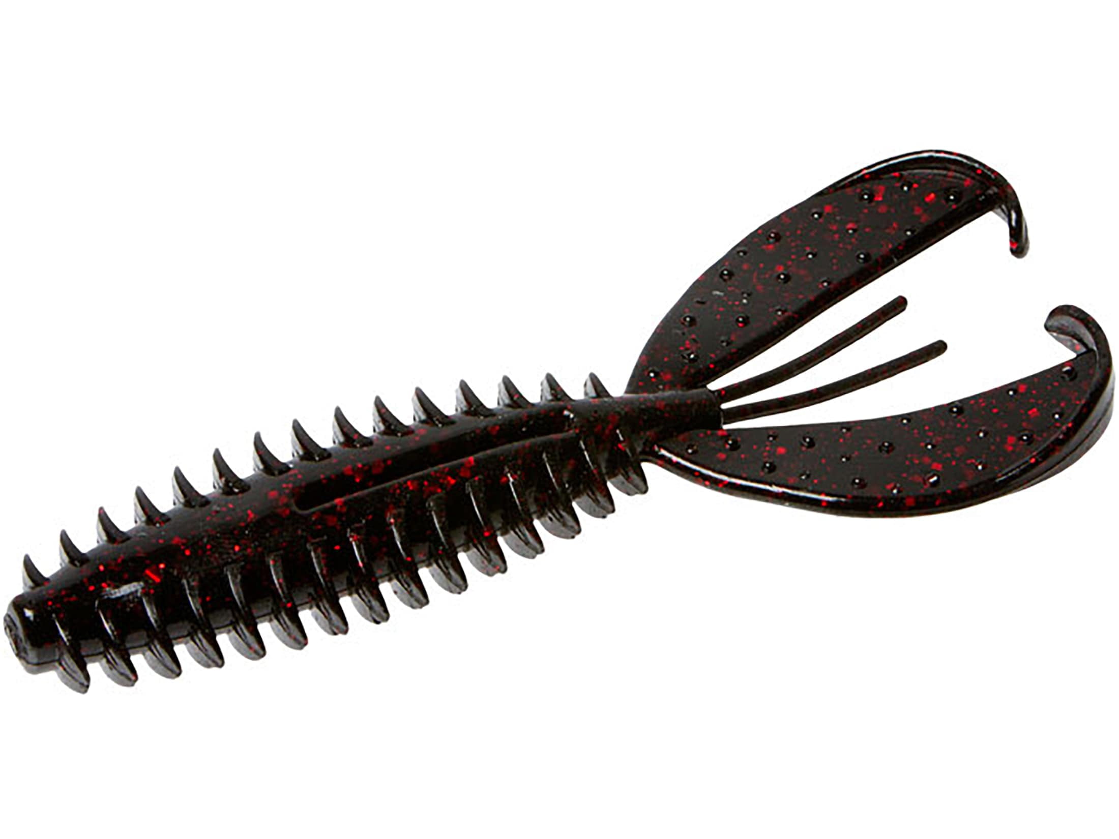 Zoom Z-Craw Jr Black Red Glitter 8pk - Walmart.com
