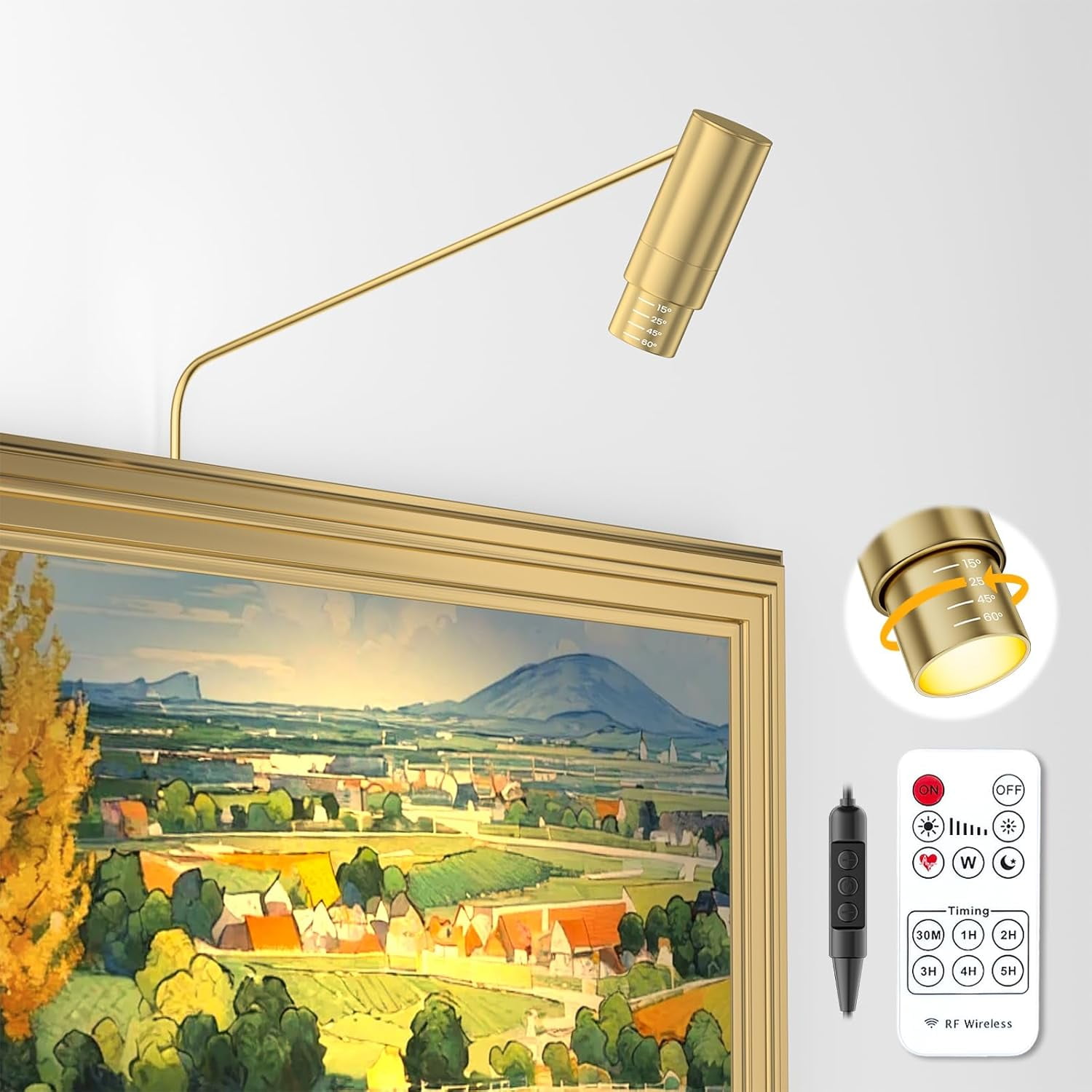 Zoomable Picture Light Spotlight,Plug in LED Picture Lights for Wall ...