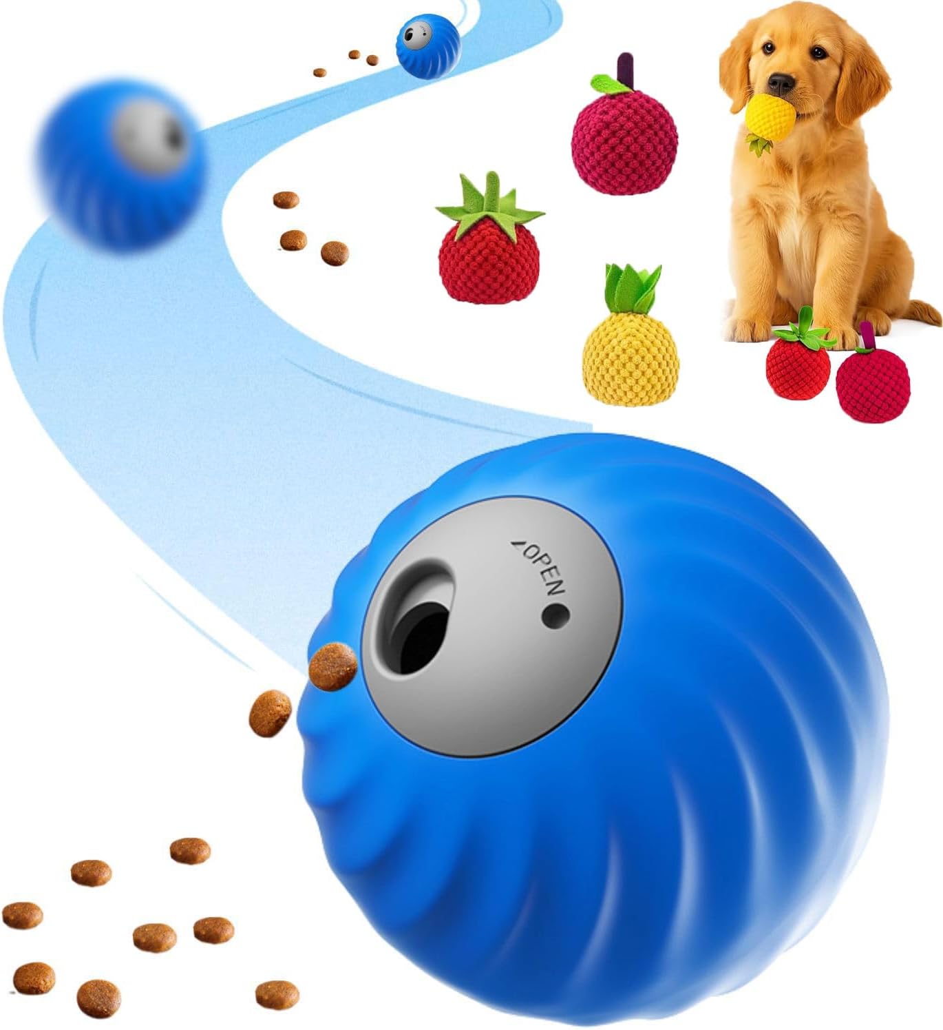 Zoomie Buddy 2.0 Barkzys Treat Dispensing Dog Toys Interactive Dog Toys ...