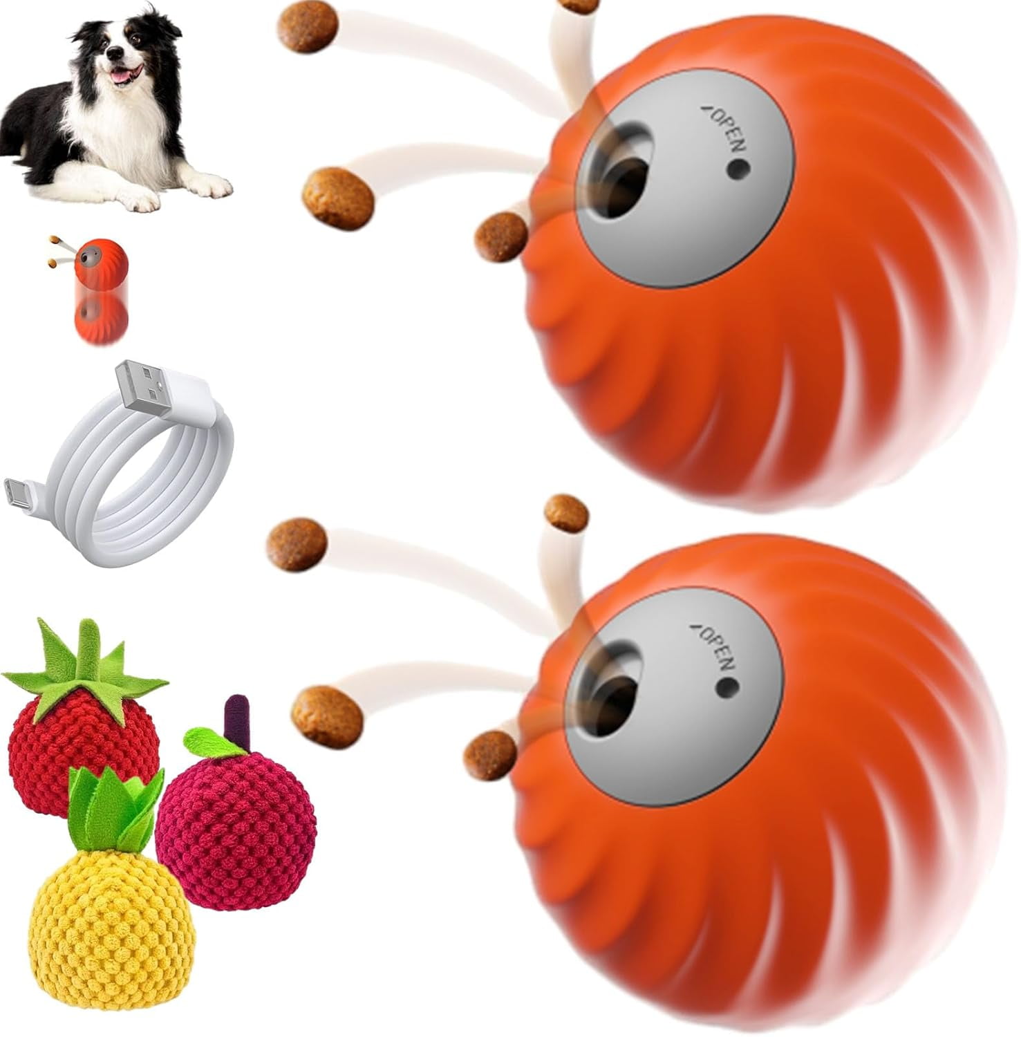 Zoomie Buddy 2.0, Smart Interactive Dog Ball,Touch Activated Motion ...