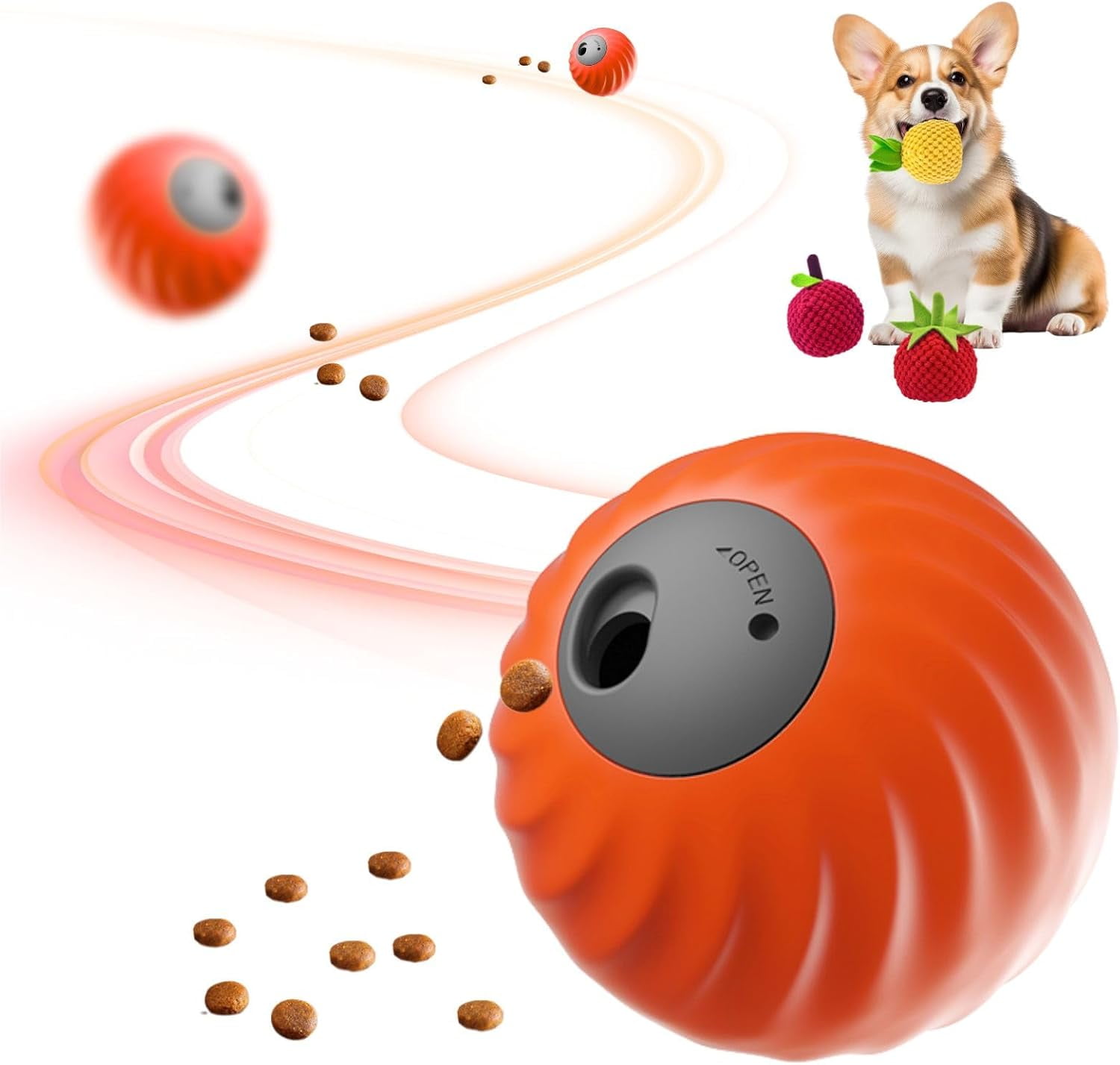 Zoomie Buddy 2.0 – Smart Touch Interactive Dog Toy | Automatic Rolling ...