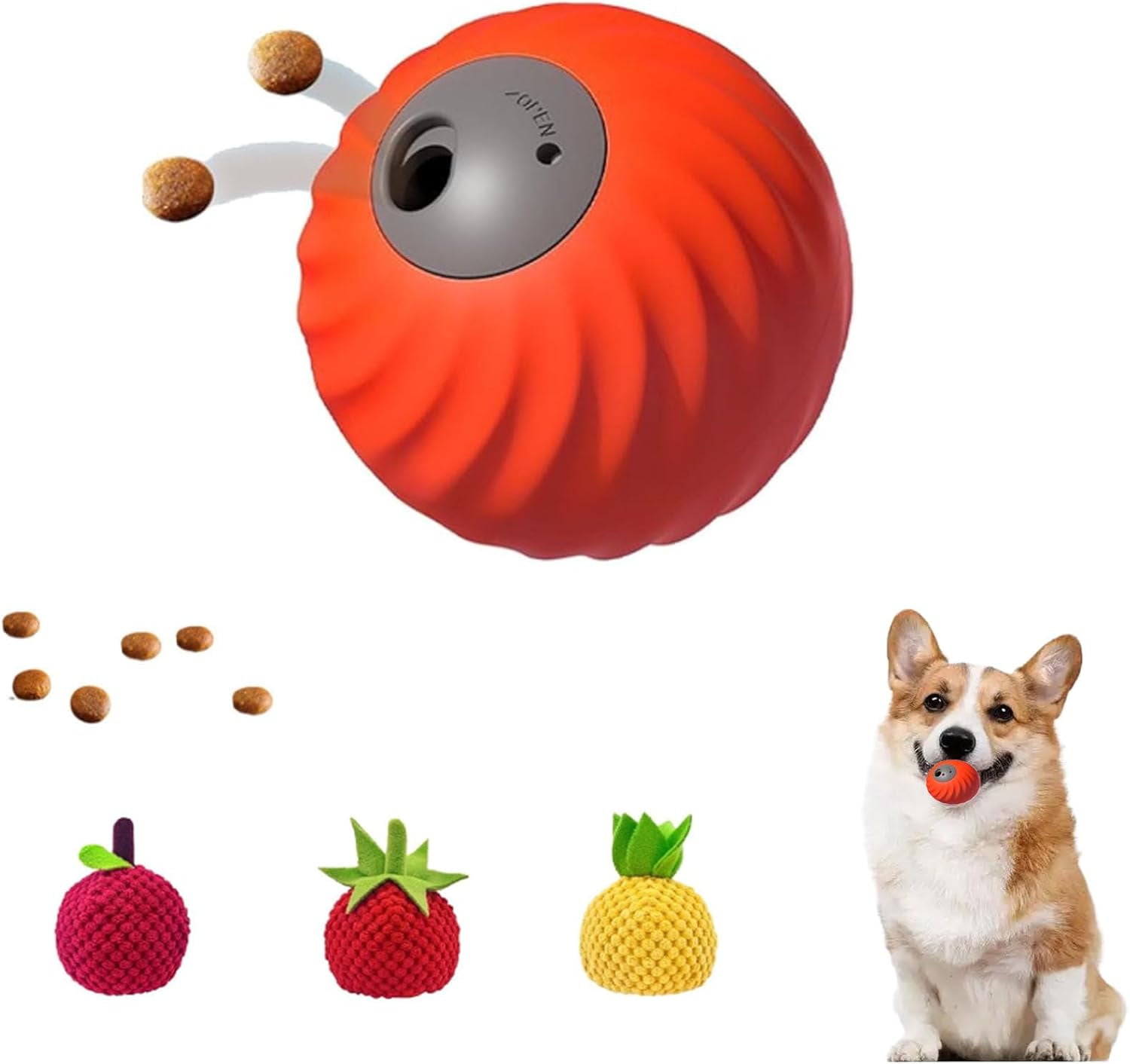 Zoomie Buddy 2.0, Zoomie Buddy Ball, 2 in 1 Interactive Dog Balls &Pet ...
