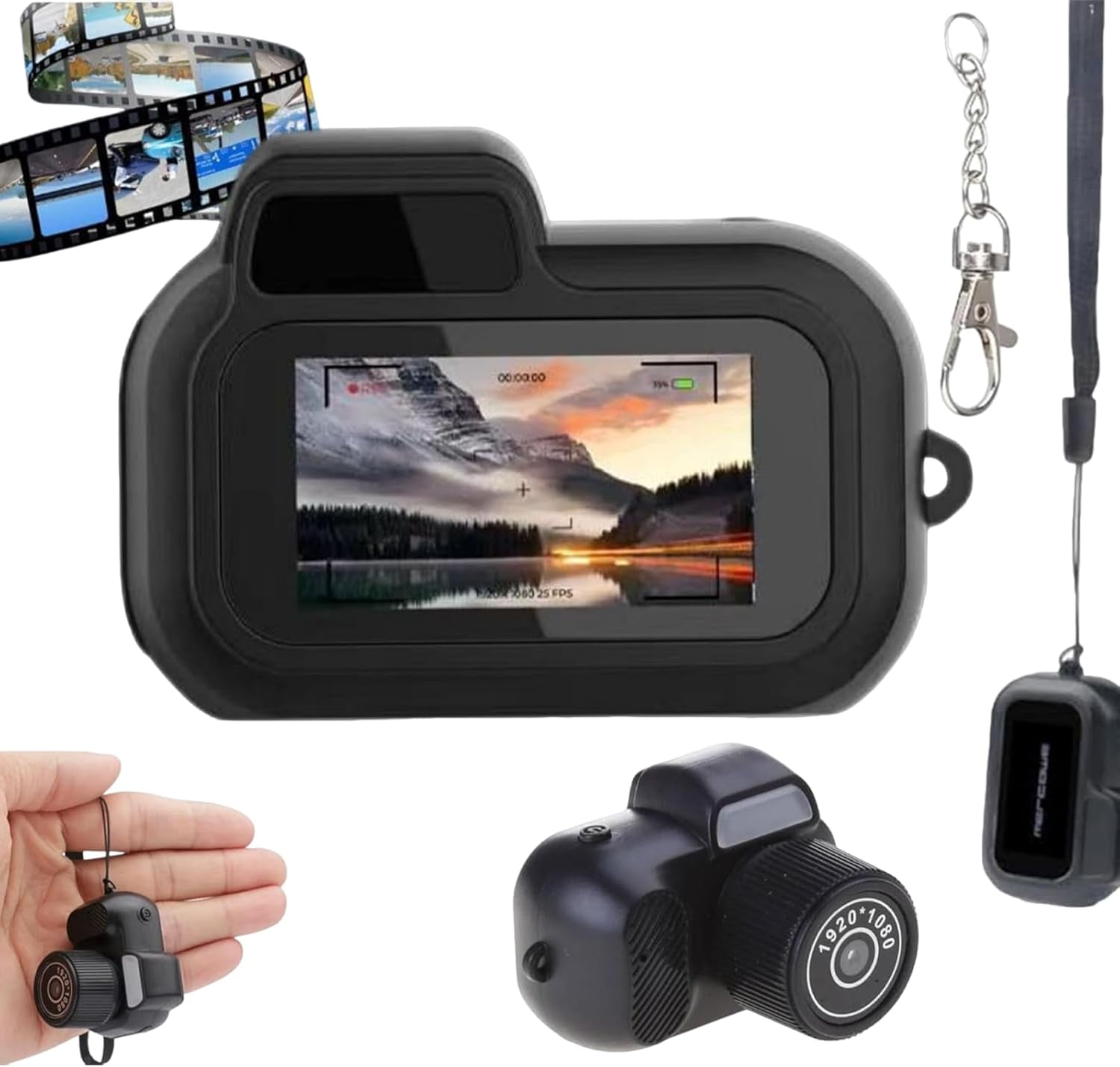 Zoomu Mini Camera Keychain, 2025 New Mini Keychain Camera, Fhd 1080p ...