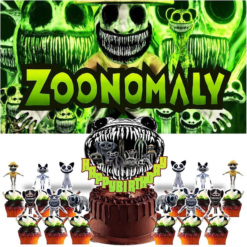 Zoonomaly Birthday Supplies Plates Decorations Decor Backdrop Banner ...