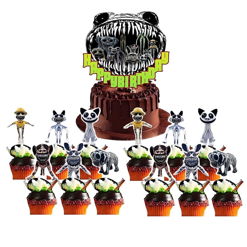 Zoonomaly Cake Topper CupcakeS Set Birthday Party Supplies Decoration ...