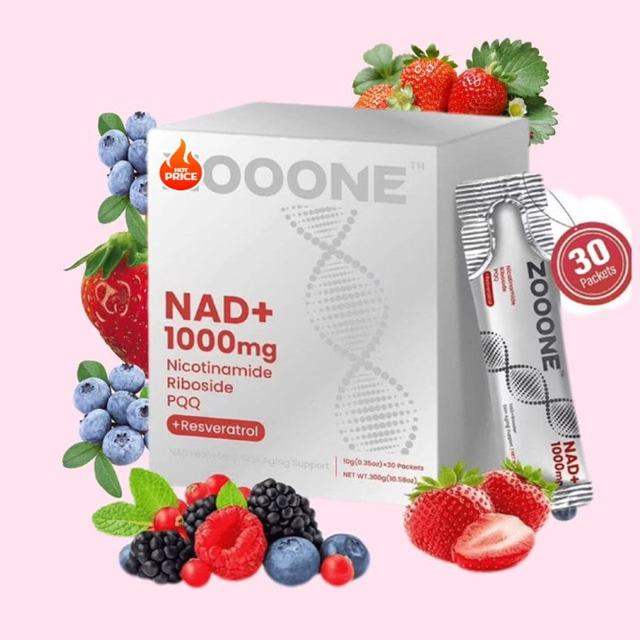 Zooone NR1000 - NAD+ Berry Flavor Drink Mix for Skin Aging Support ...