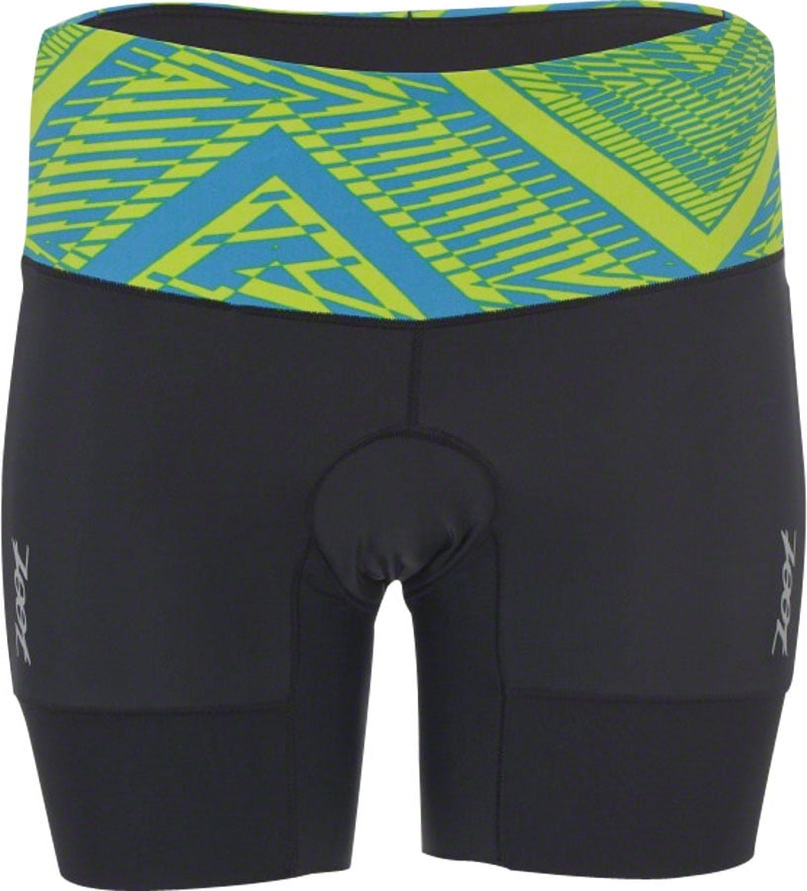 Zoot Performance Tri 6" Women's Triathlon Short: Tribal Blue/Yellow ...