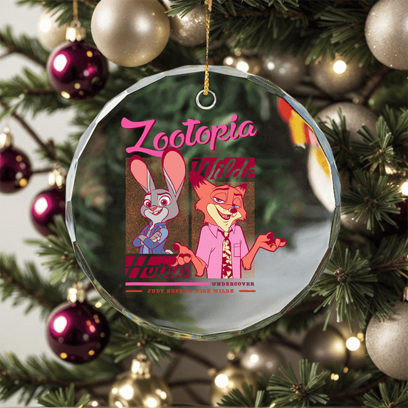 Zootopia 2 Judy Hopps Nick Wilde Undercover Ornament, Hanging Decor ...