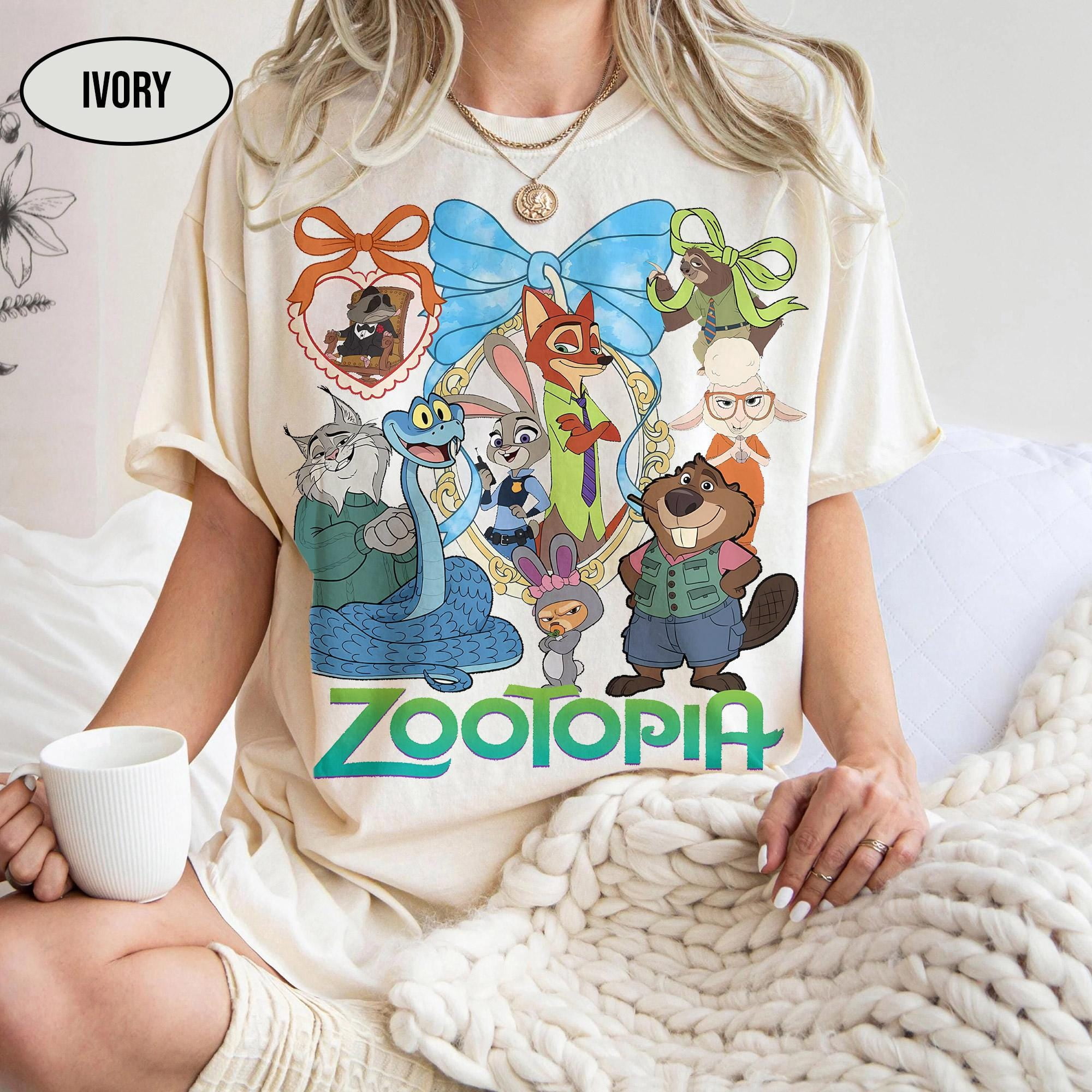 Zootopia 2 Movie Shirt, Retro Judy Hopps & Nick Wilde Cartoon Tee ...