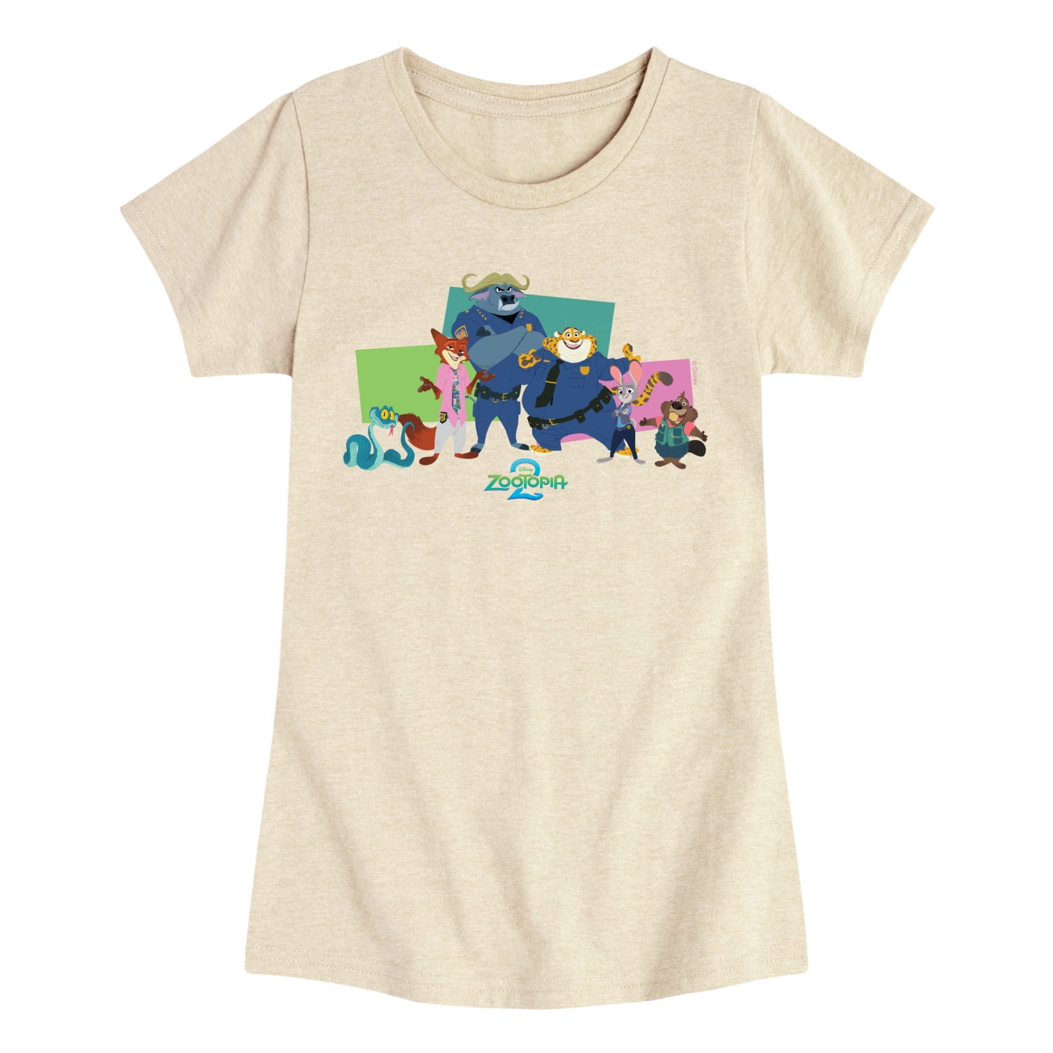 Zootopia 2 - Nick, Judy, And Friends - Toddler Girls Short Sleeve T ...