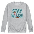 Zootopia 2 - Nick The Fox Stay Wilde - Men's Long Sleeve Crew Fleece ...
