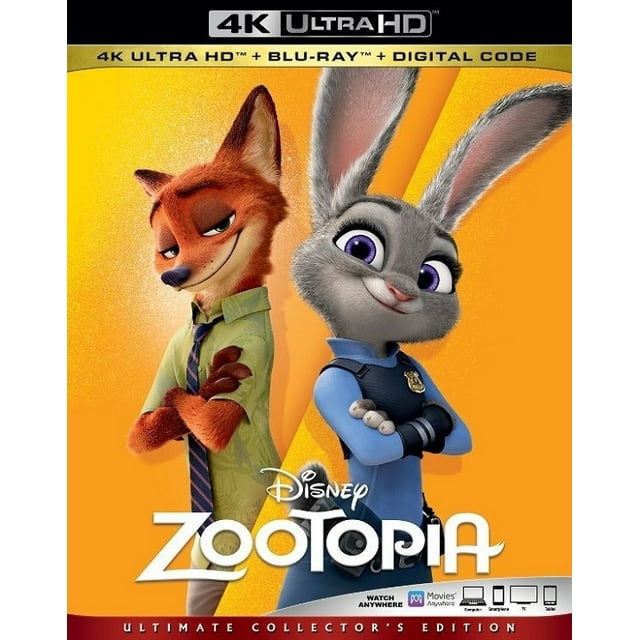 Zootopia (4K Ultra HD + Blu-ray + Digital Code) - Walmart Business Supplies