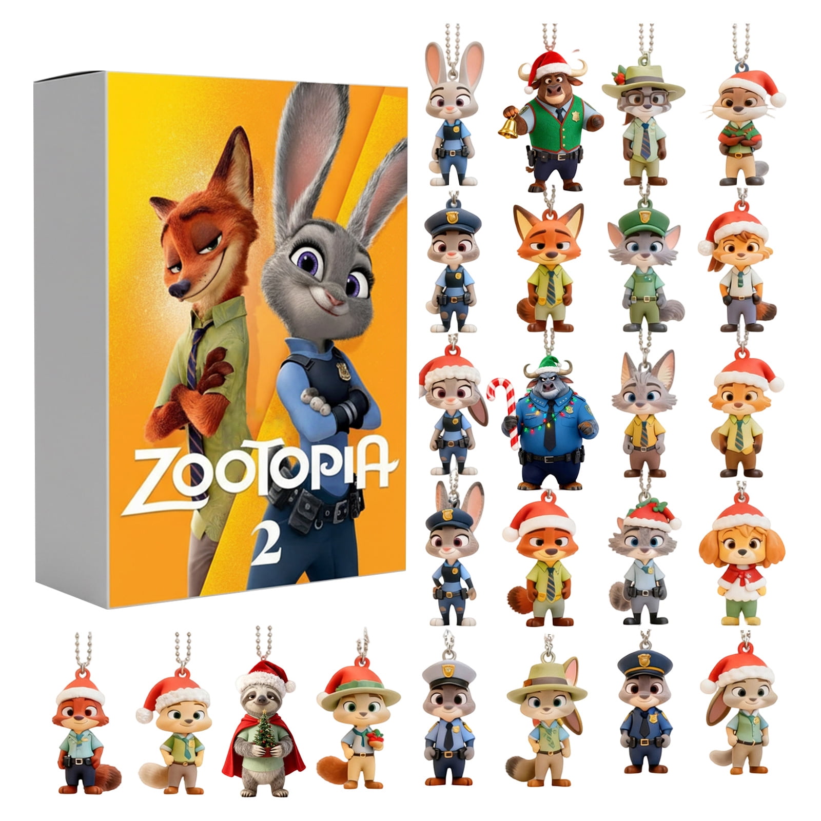 Zootopia Advent Calendar 2025, 24 Days Christmas Countdown Calendar ...