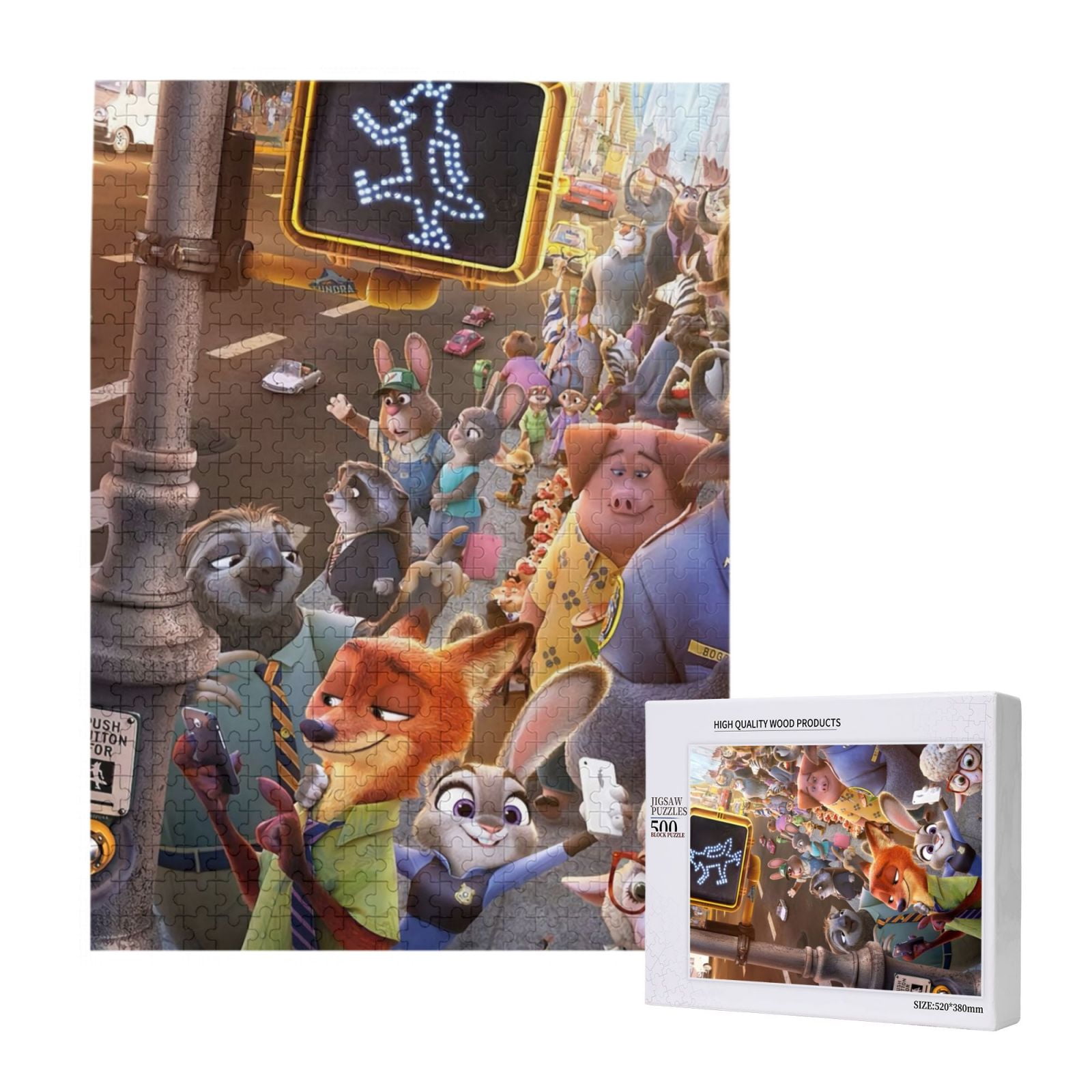 Zootopia Anime Puzzles Boys Girls Teens 300/500/1000 Piece Wooden ...