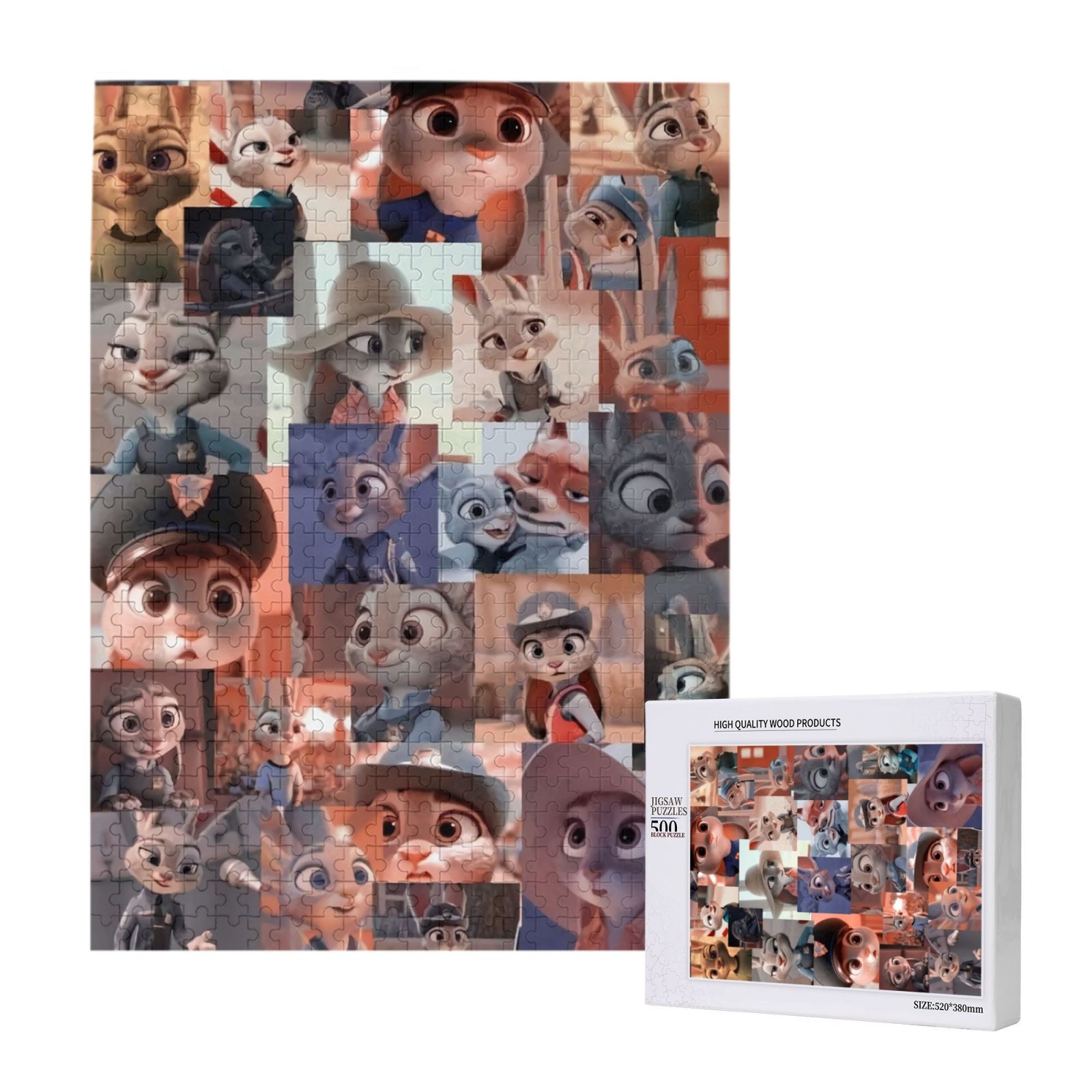 Zootopia Anime Puzzles Boys Girls Teens 300/500/1000 Piece Wooden ...