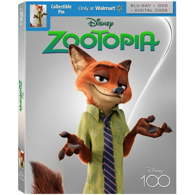 Zootopia - Disney100 Edition Walmart Exclusive (Blu-ray + DVD + Digital ...
