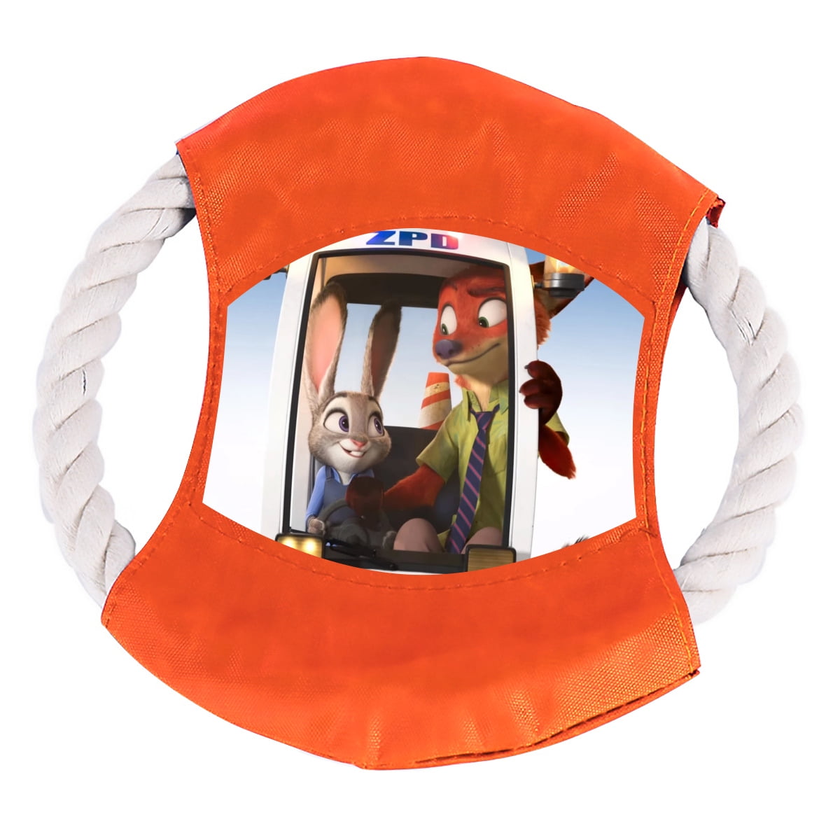 Zootopia Dog Toys Flying Disc Rope Toy Chew Toys for Dogs Flying Discs ...