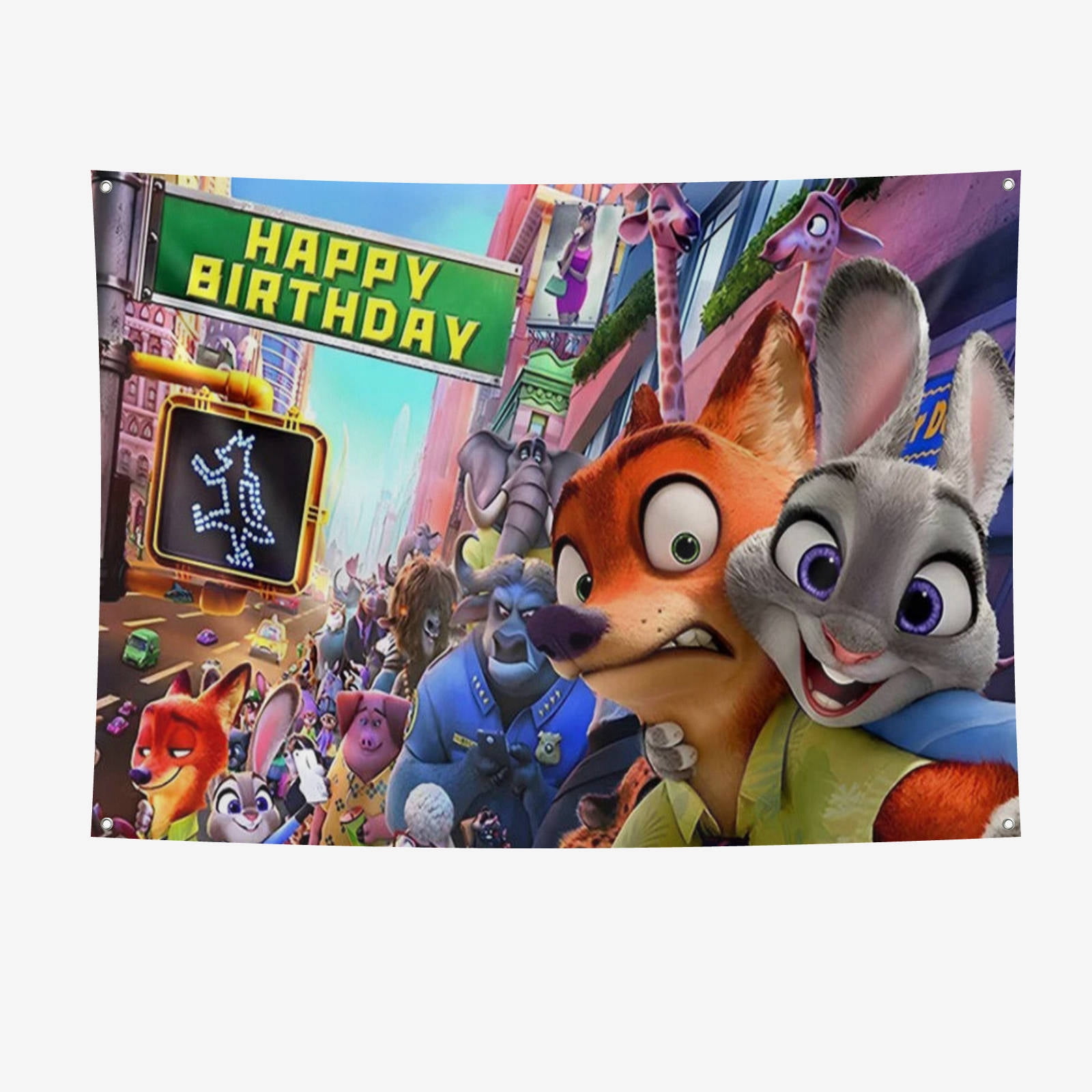 Zootopia Festival Backdrop Party Banner 7x5ft Party Supplies Large Size ...