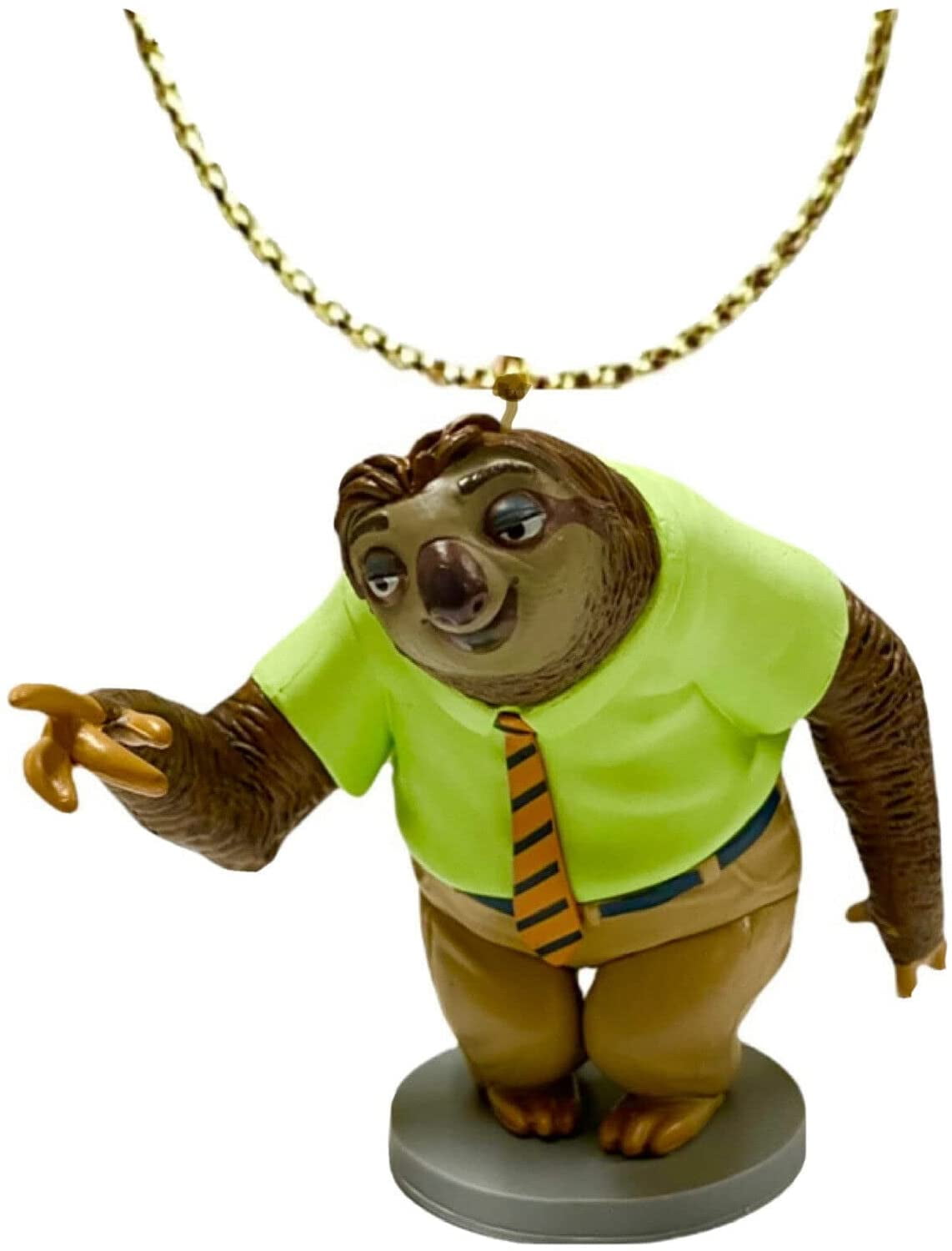 Zootopia Flash Slothmore PVC Ornament Figure Holiday Charm 4” Figurine ...