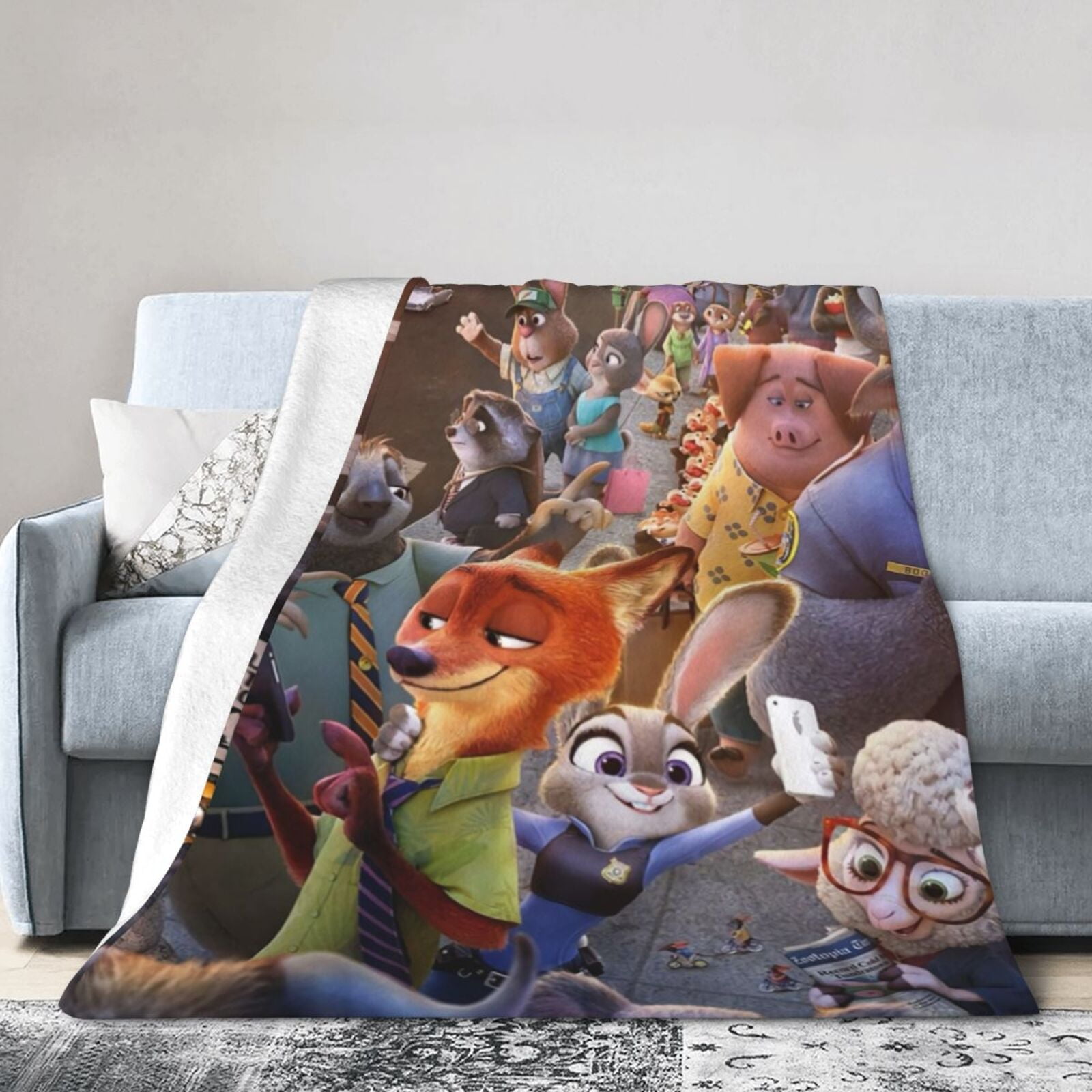 Zootopia Hotel Blanket, Anime Blanket For Bed, Sofa Blanket, Ultra Soft ...