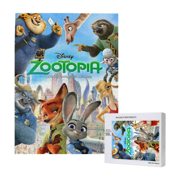 Zootopia Jigsaw Puzzle,500 puzzle pieces Gift Toys Art Home Decor ...
