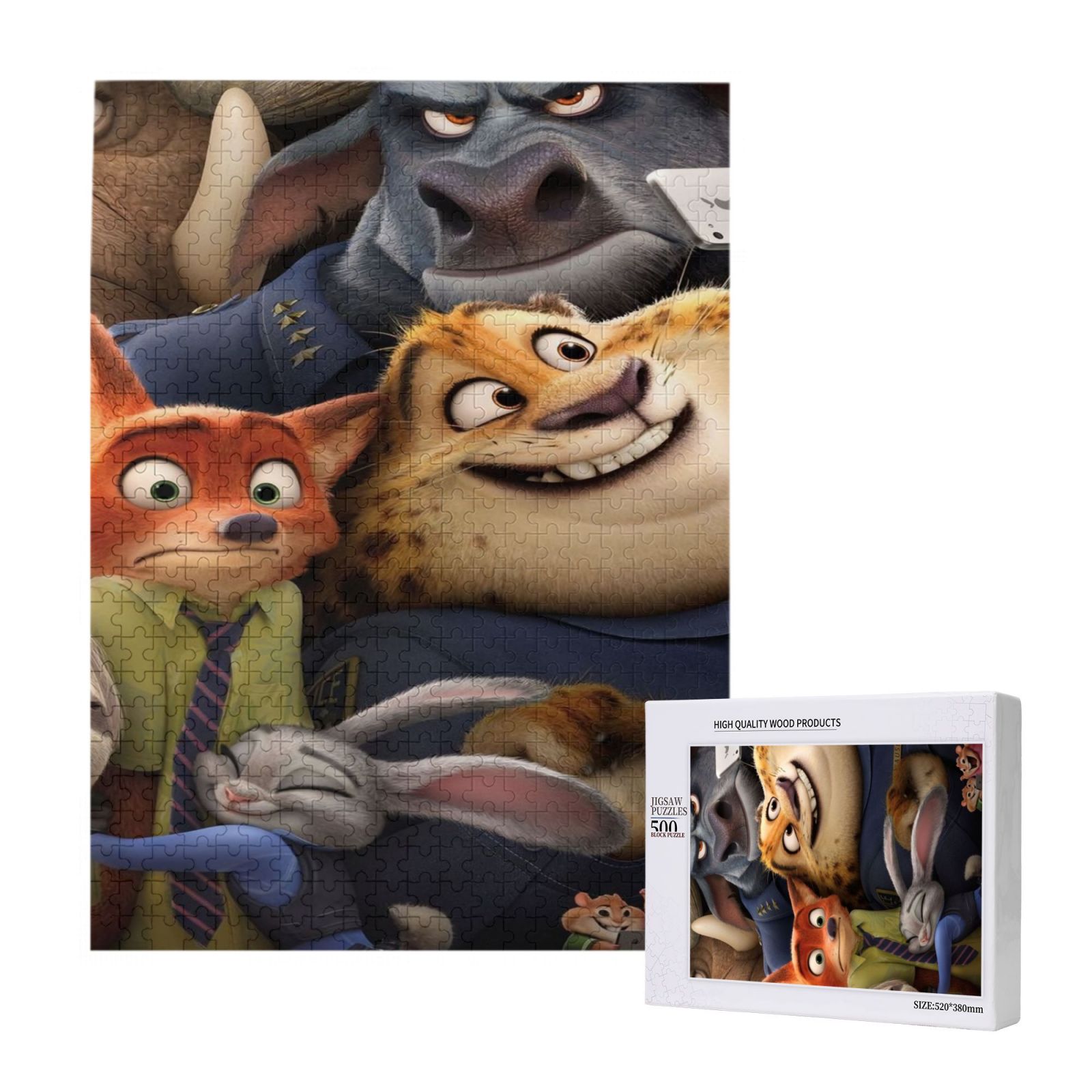 Zootopia Jigsaw Puzzle Interactive Brain Teaser Board Game for Adults ...