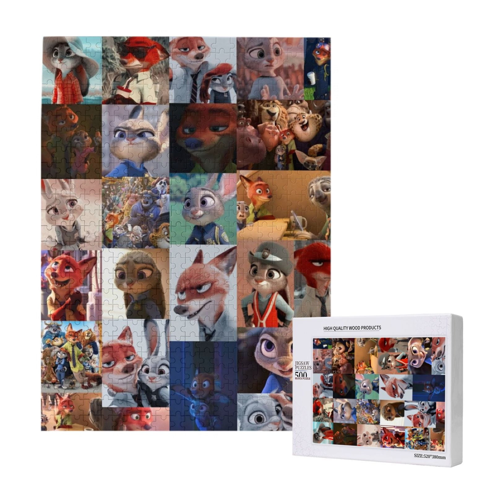 Zootopia Jigsaw Puzzle Interactive Brain Teaser Board Game for Adults ...