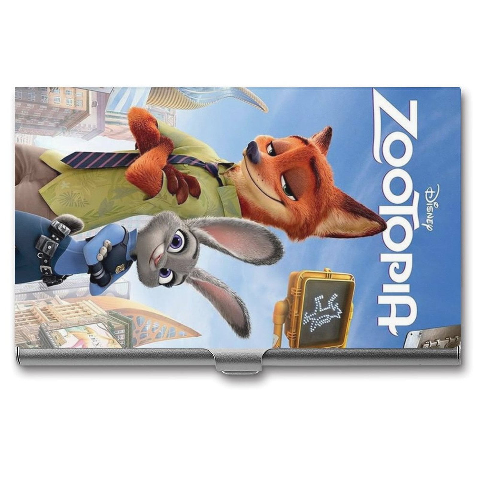 Zootopia Judy And Nick Business Card Holder Men's and Women's Business ...