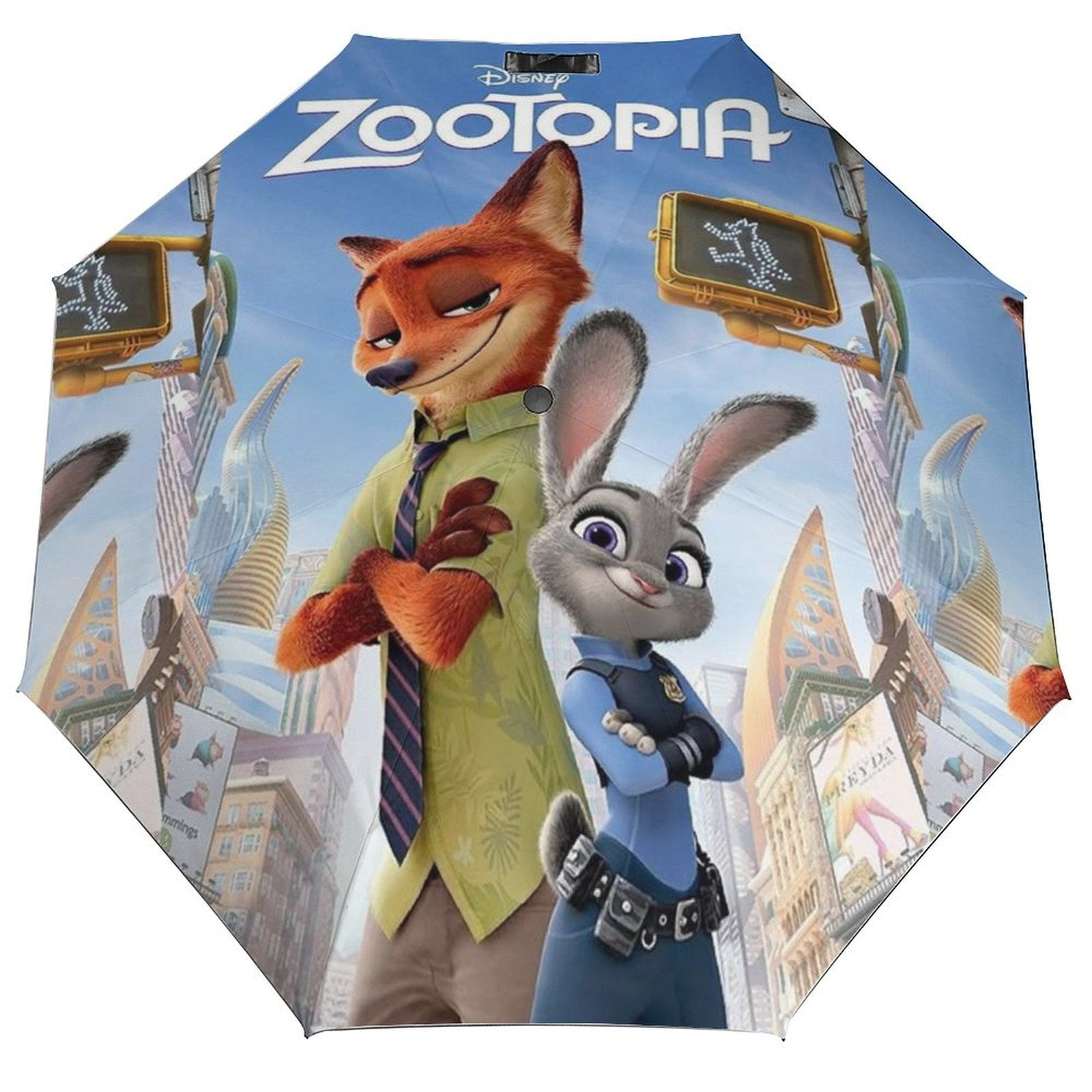 Zootopia Judy And Nick Sun umbrella Automatic Open/Close Sun Rain ...