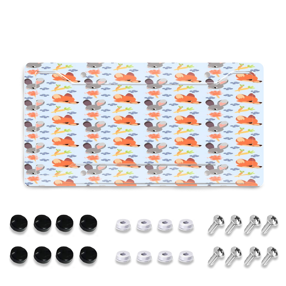 Zootopia License Plate Frame Set - 4-hole License Plate Frame + License ...