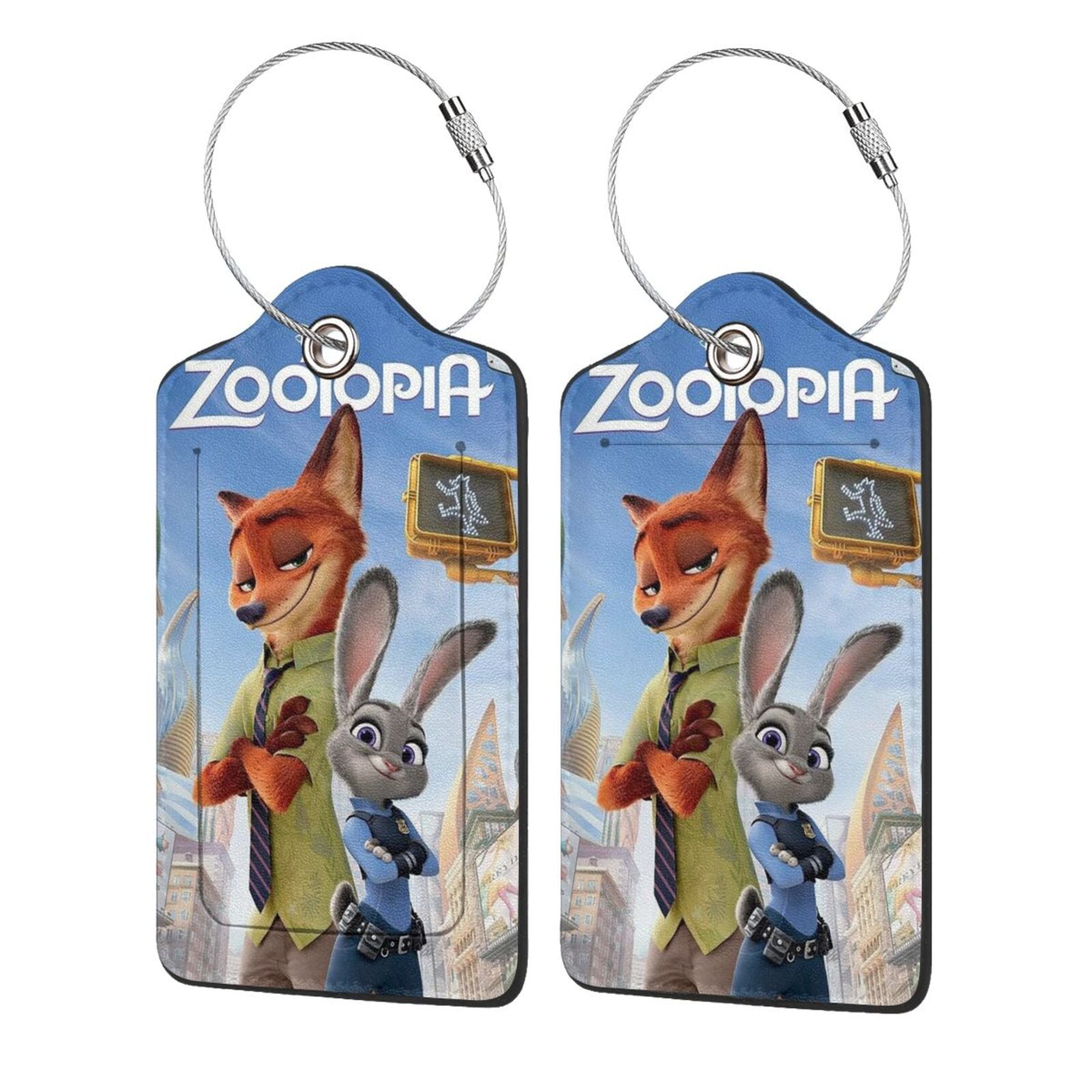 Zootopia Luggage Tags for Suitcases Travel ID Identification Labels Set ...