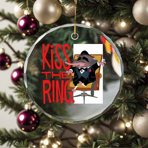 Zootopia Mr. Big Kiss The Ring Quote Ornament, Hanging Decor, Crystal ...