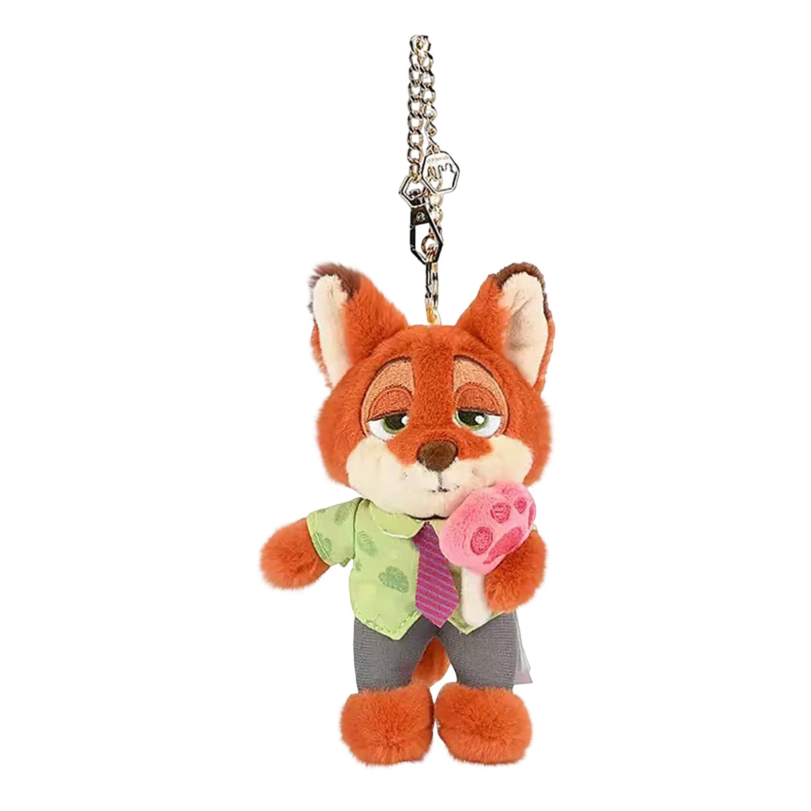 Zootopia Nick Plush Keychain: Adorable Yellow Stuffed Animal Keychain ...