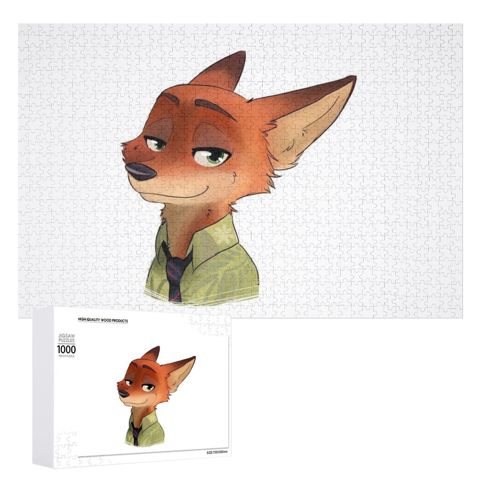Zootopia Nick Wilde Jigsaw Puzzles 1000 Pieces Cartoons Puzzle Cartoon ...
