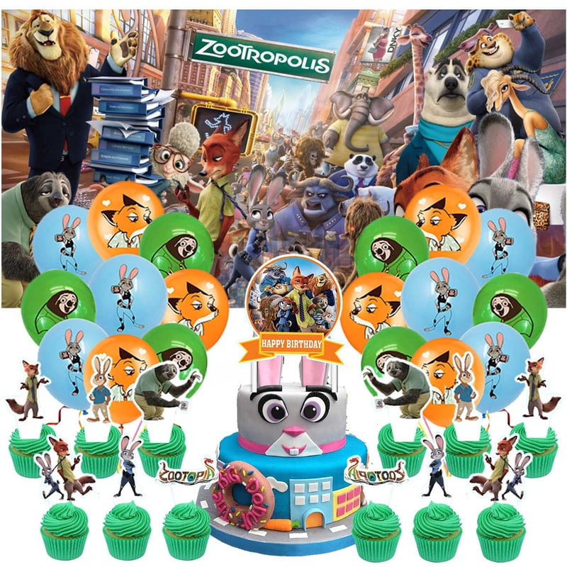 Zootopia Latex Balloons Party Supplies Decor Banner Backdrop Kit ...